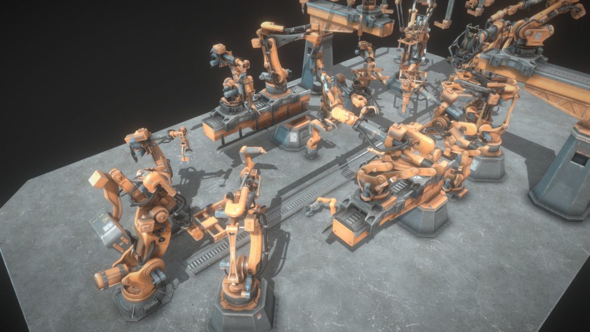 Industrial Robot Pack - OPEN3DSEA
