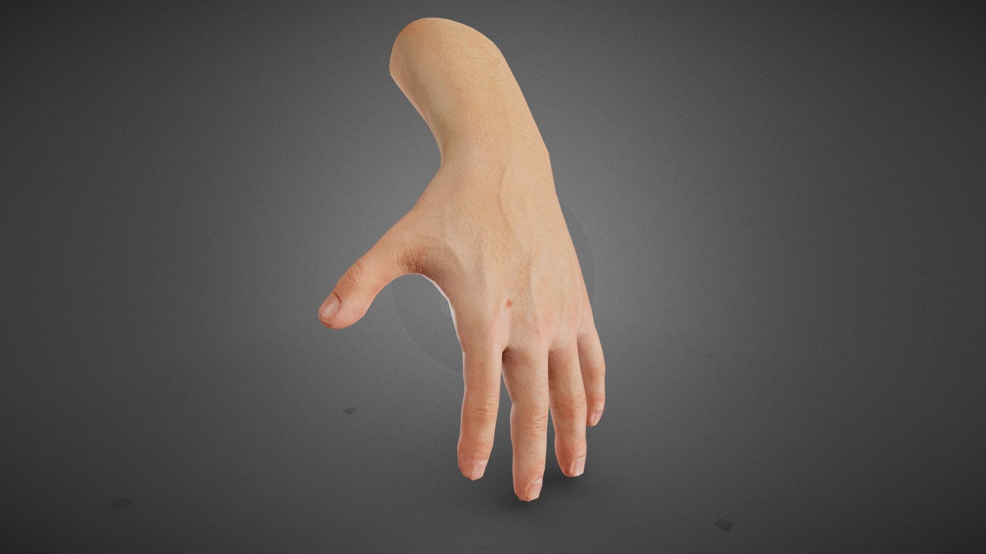 Male Hand Rigged - OPEN3DSEA