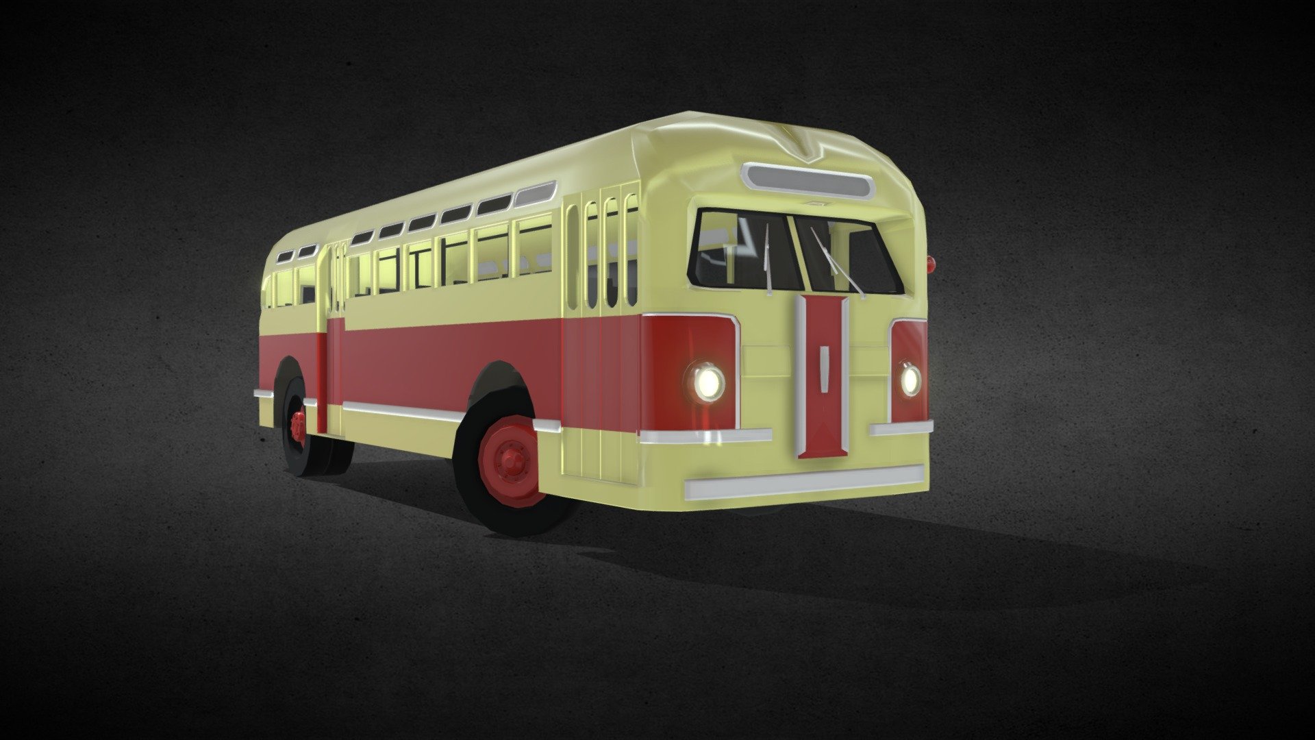 Soviet Bus ZIS-154 - OPEN3DSEA