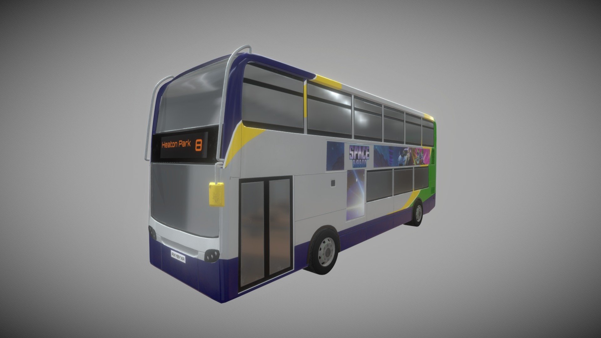 stagecoach bus 3D Model Download - Game Ready Asset | Open3DSea