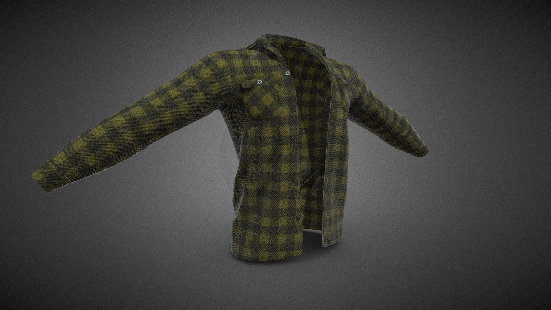 Yellow Flannel Shirt - OPEN3DSEA