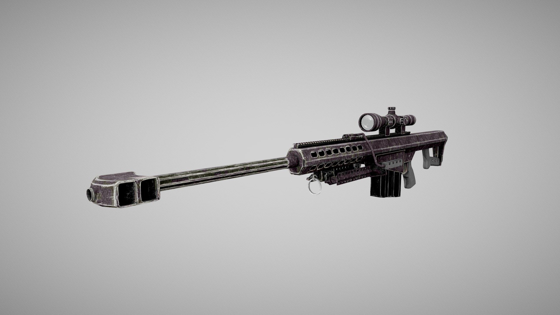 Barrett M82A1 Sniper Rifle - OPEN3DSEA