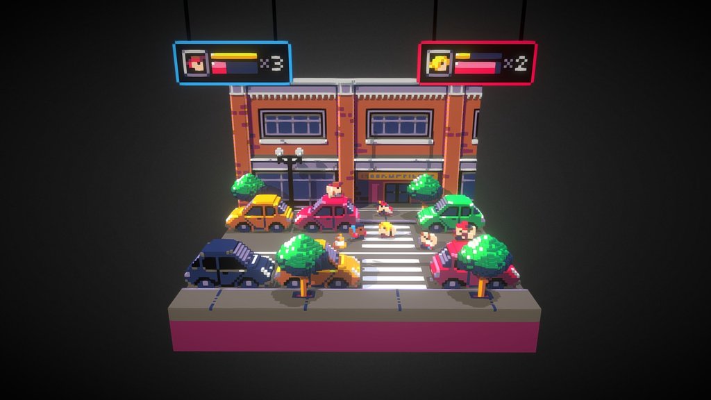 PicoFighter- Based on Johan Vinet's artwork - OPEN3DSEA