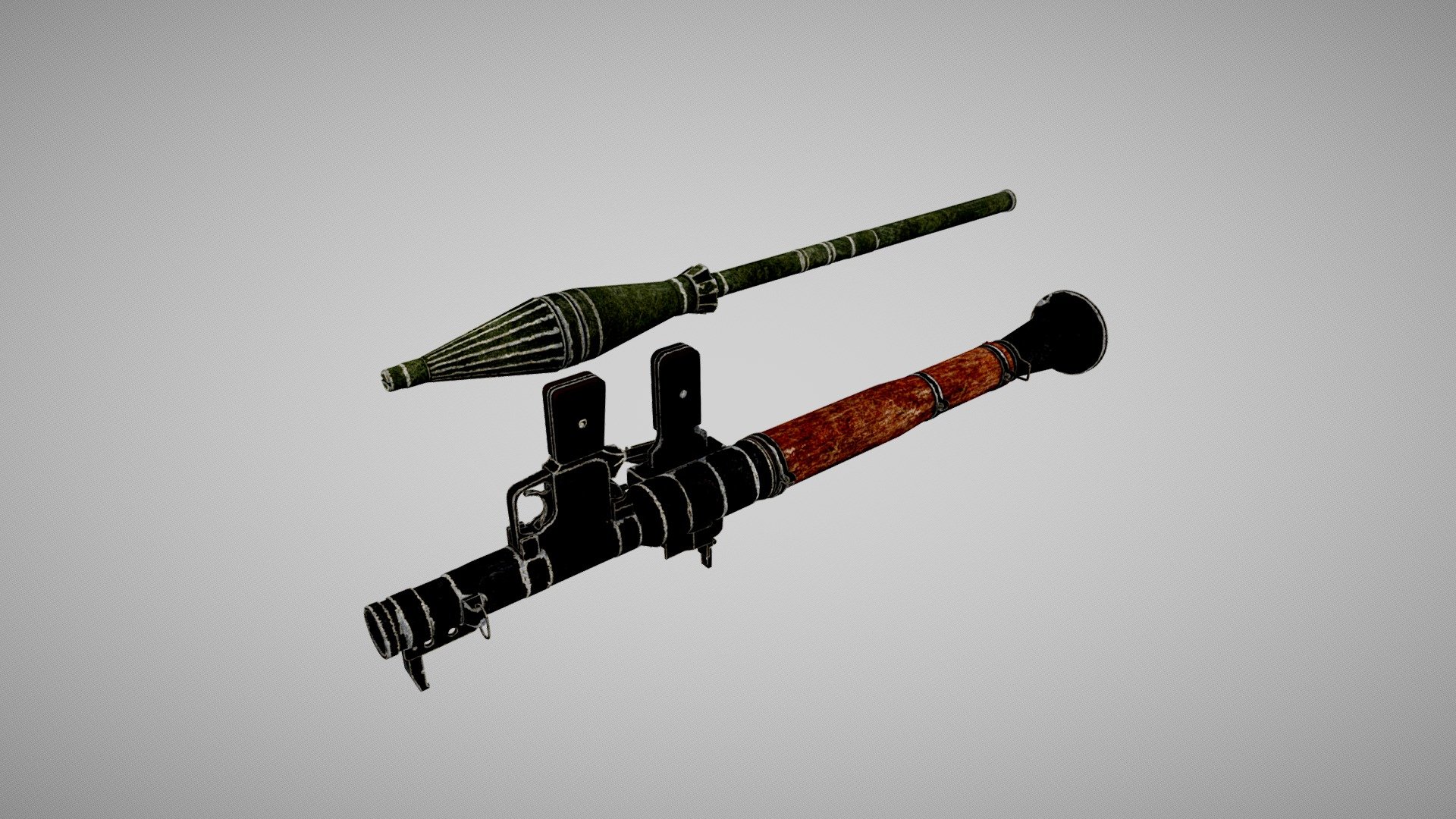 RPG-7 Bazooka 3D Model Download - Game Ready Asset | Open3DSea