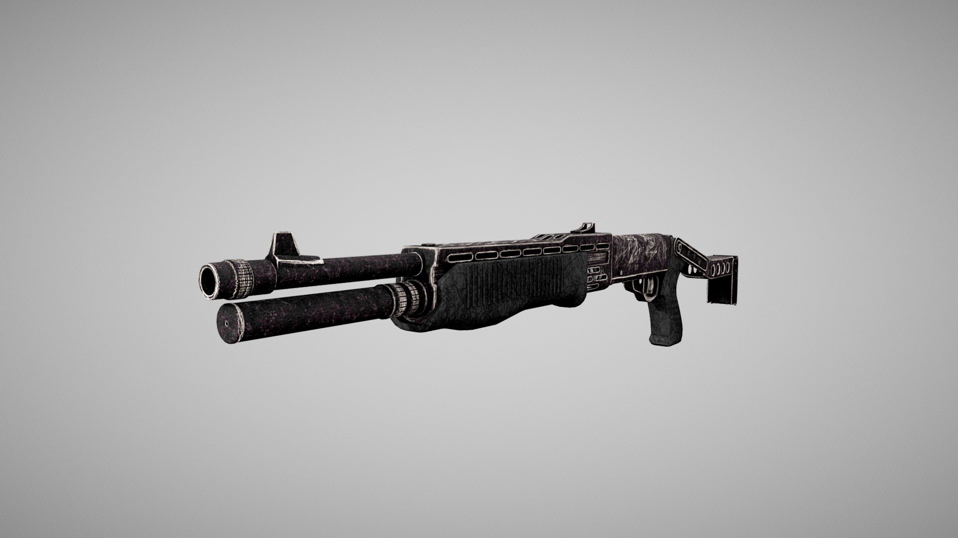 SPAS-12 shotgun - OPEN3DSEA