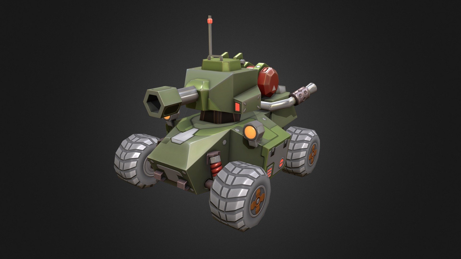 Tank Animation - OPEN3DSEA