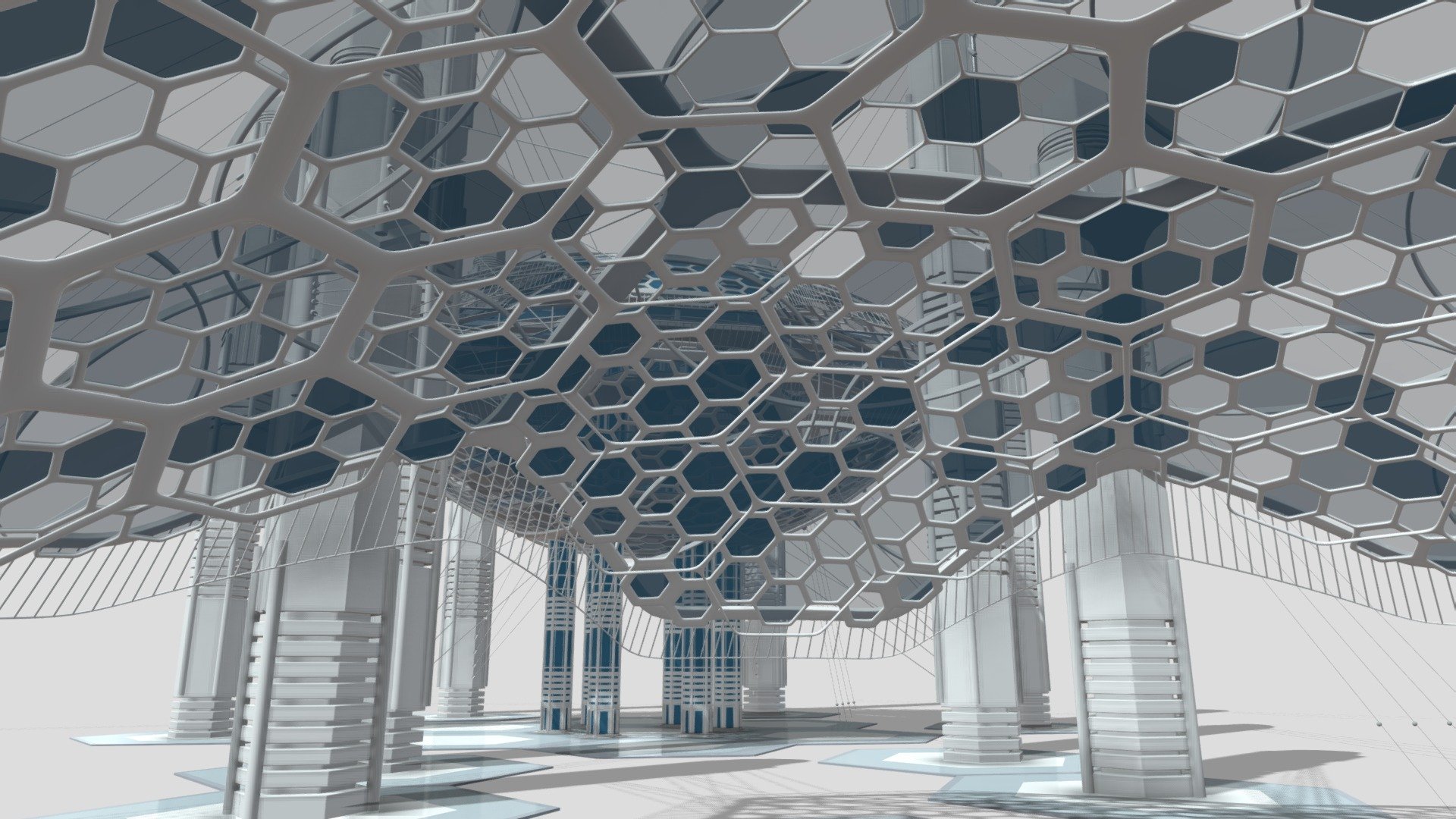 Futuristic Architectural Structure 16 - OPEN3DSEA