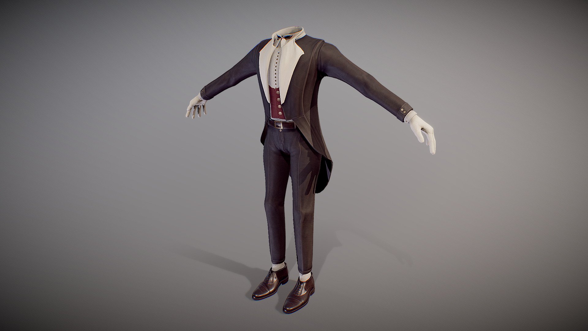Butler Tailcoat Suit - OPEN3DSEA