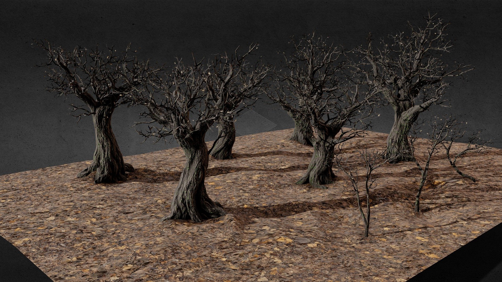 Dark Forest Trees - OPEN3DSEA
