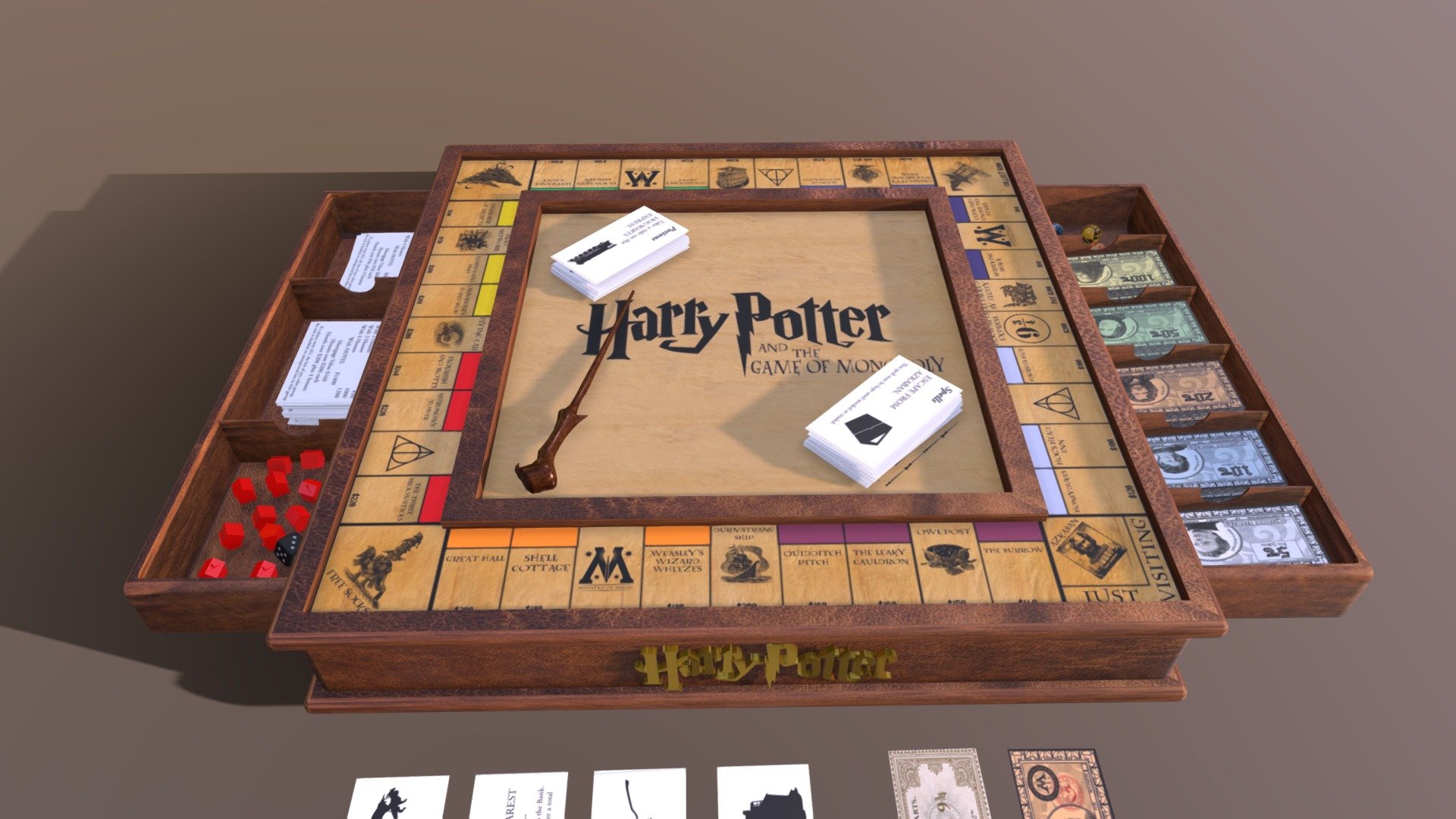 harry Potter Monopoly - OPEN3DSEA