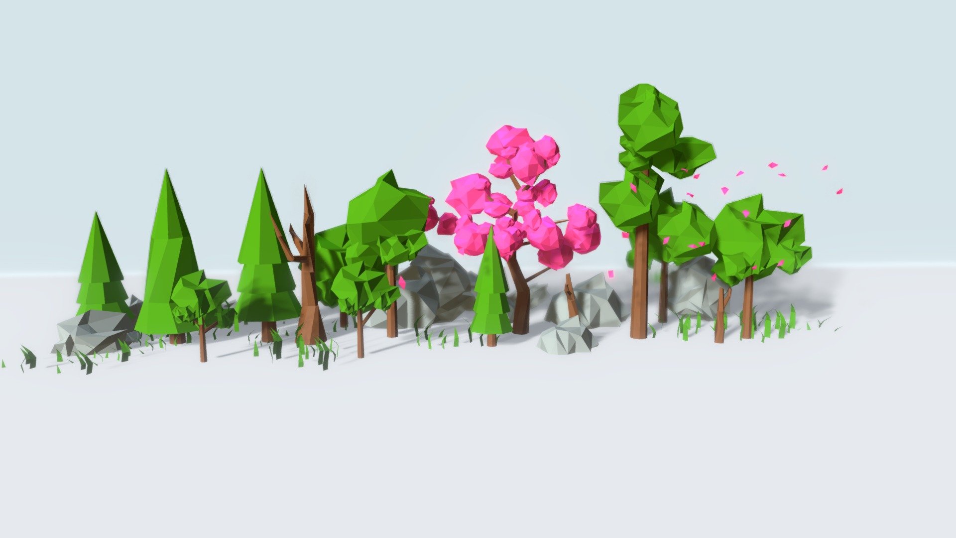 Low Poly Tree - OPEN3DSEA