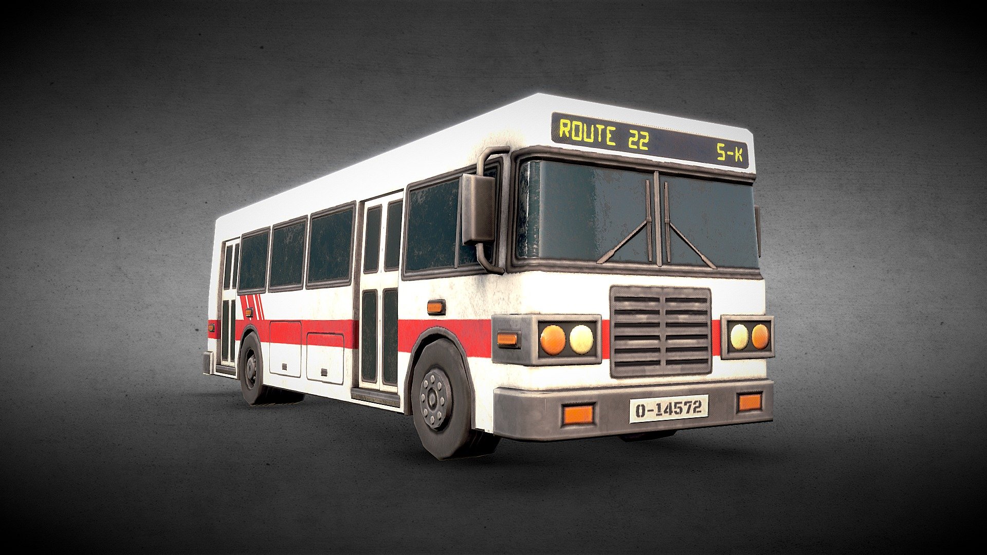 Stylized City Bus - OPEN3DSEA