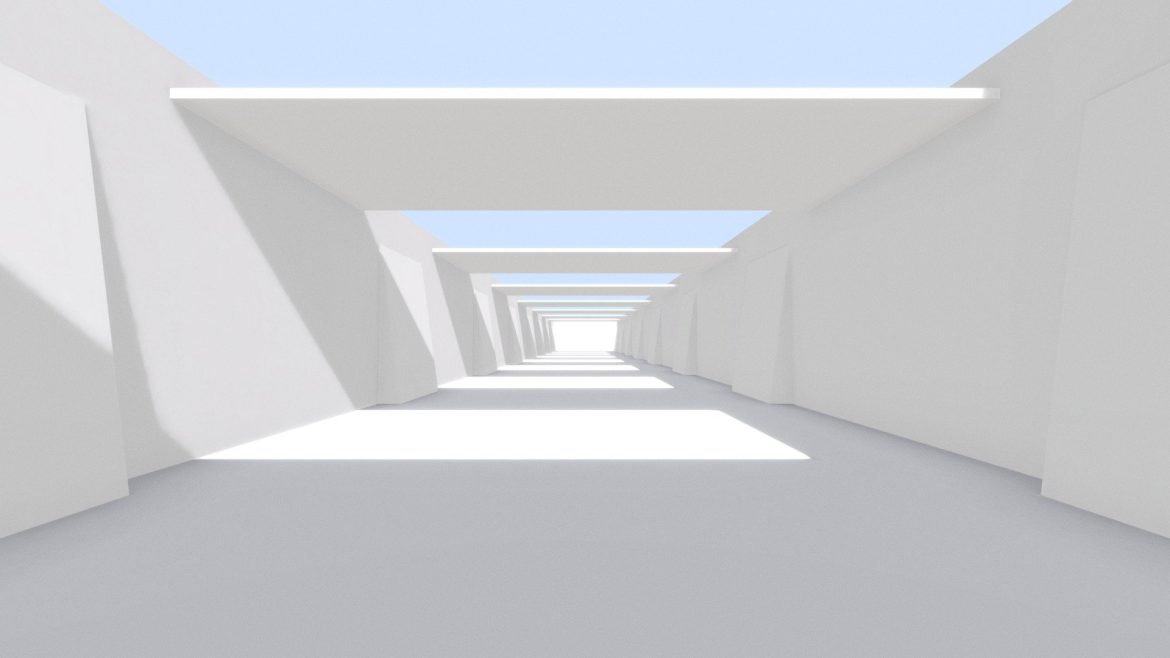 VR Modern Skylight Art Gallery Scene Dec. 2020 - OPEN3DSEA