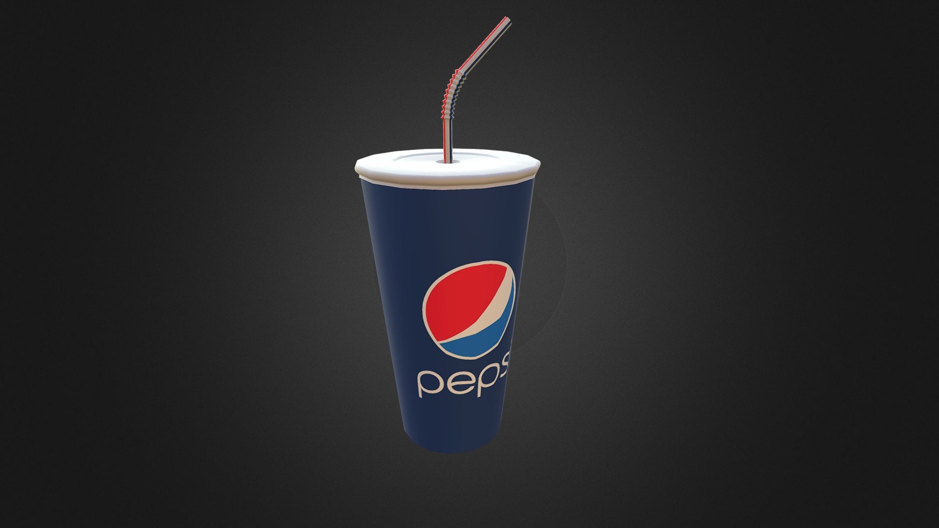 Pepsi Paper Cup - OPEN3DSEA