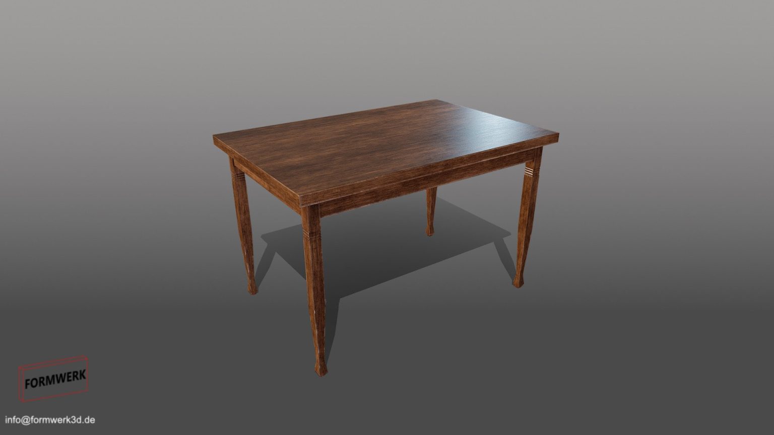 3D Model historic low Poly Table 01 3D model - OPEN3DSEA