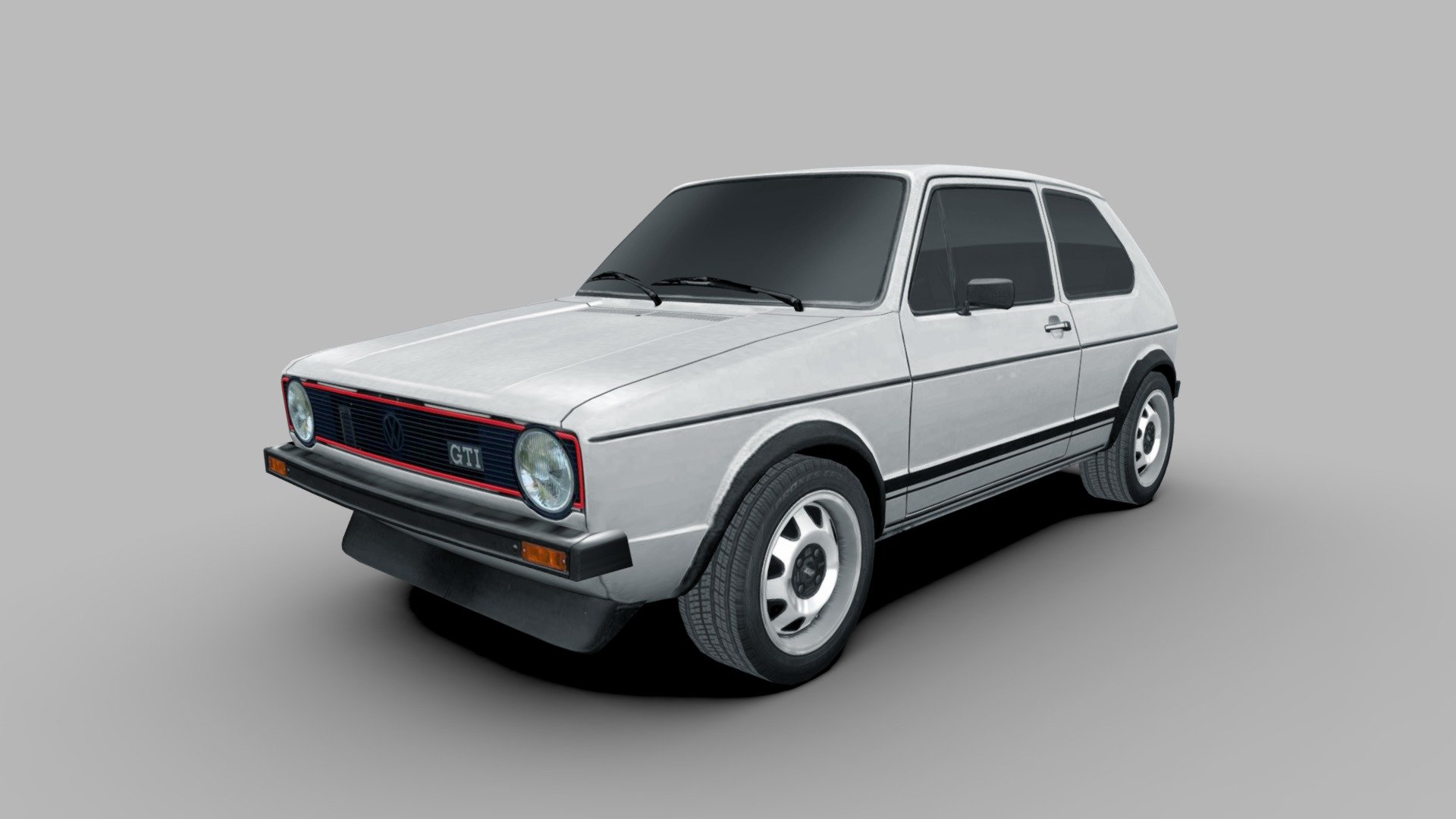 Volkswagen Golf GTI 1976 3D Model Download - Game Ready Asset | Open3DSea