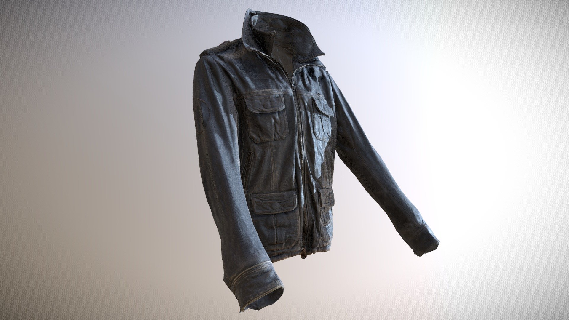Worn Leather Jacket - OPEN3DSEA