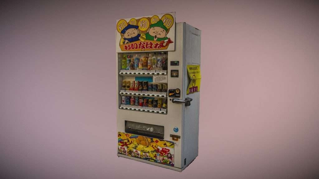 Japanese vending machine photogrammetry scan - OPEN3DSEA
