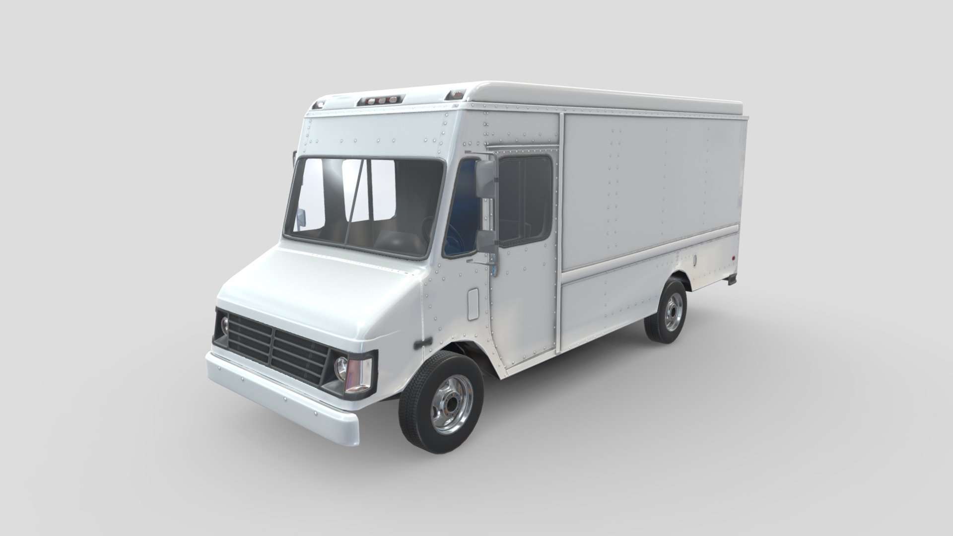 Low Poly Car - Chevrolet P30 1995 - OPEN3DSEA