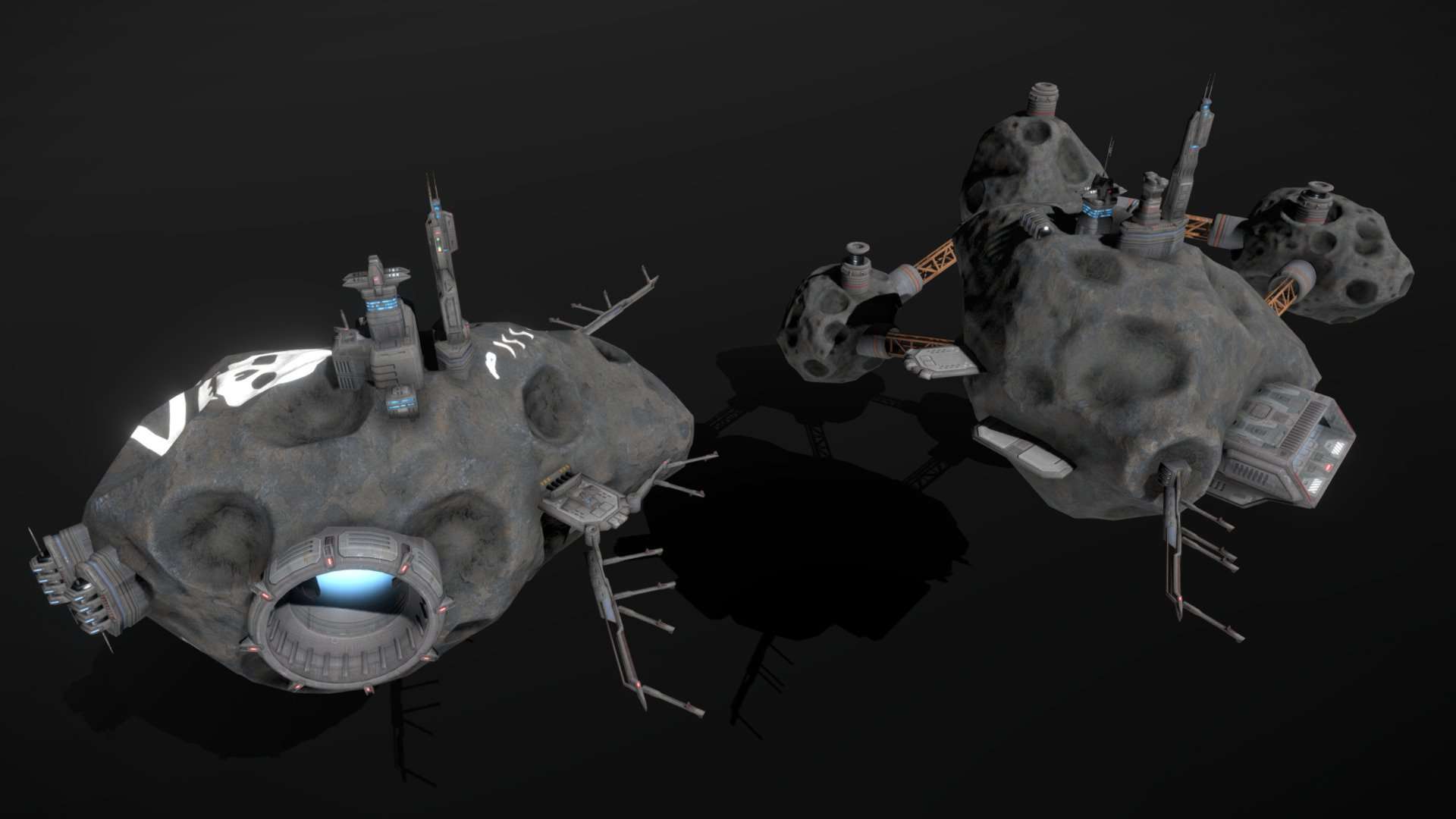 Modular Asteroid Space Station - OPEN3DSEA