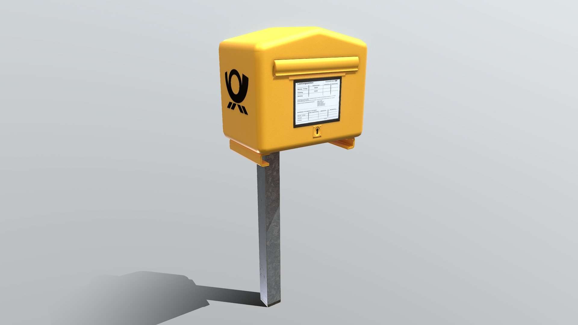 Public Mailbox 1 (Low-Poly Version) - OPEN3DSEA