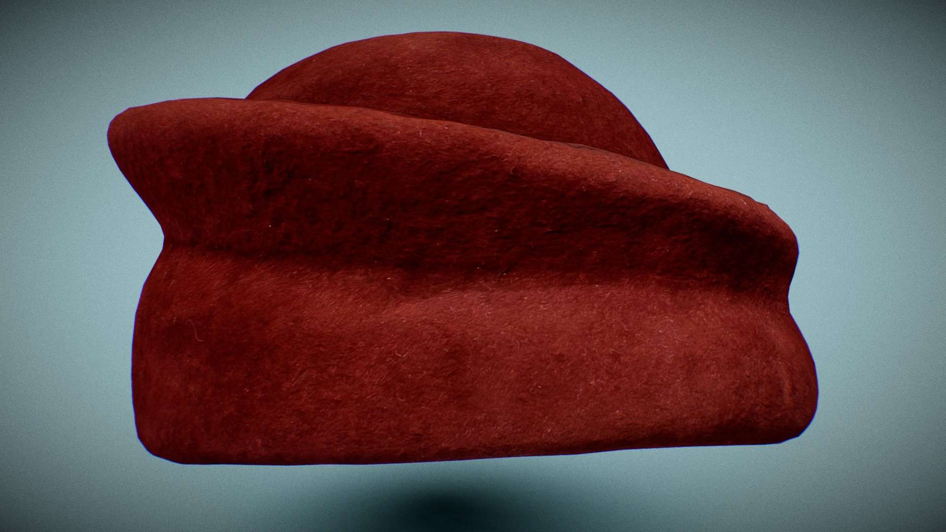 Red Velvet Hat - OPEN3DSEA