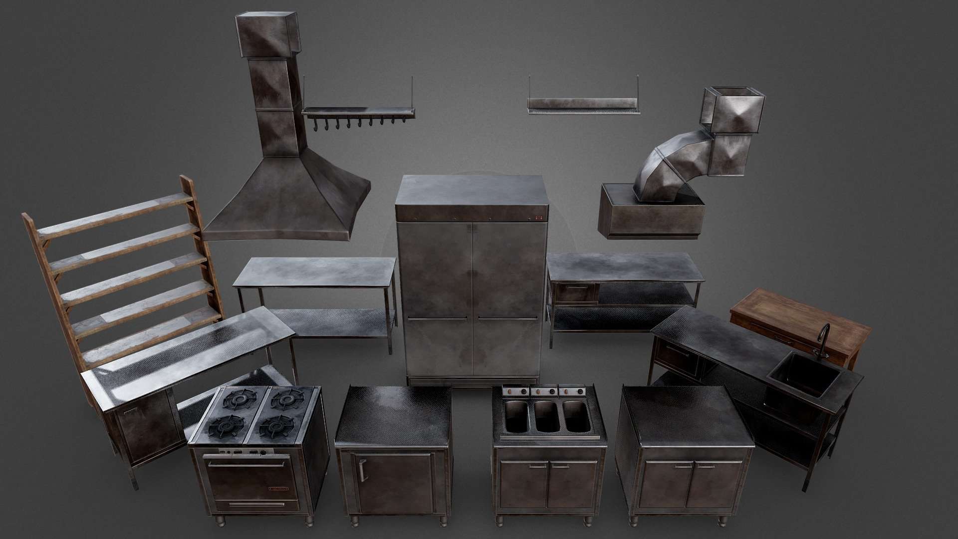 Restaurant Kitchen Set - Part 2 - OPEN3DSEA