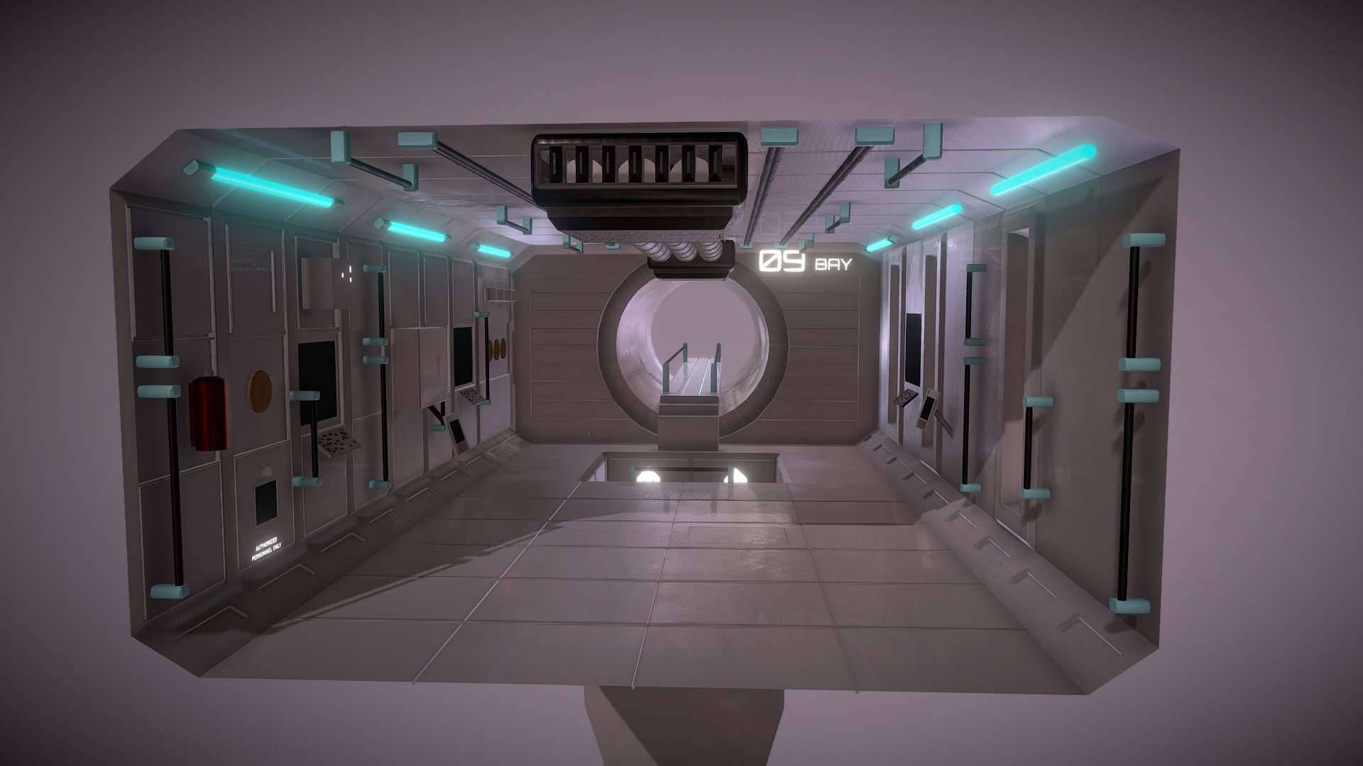 Student Work - Space Station Interior - OPEN3DSEA