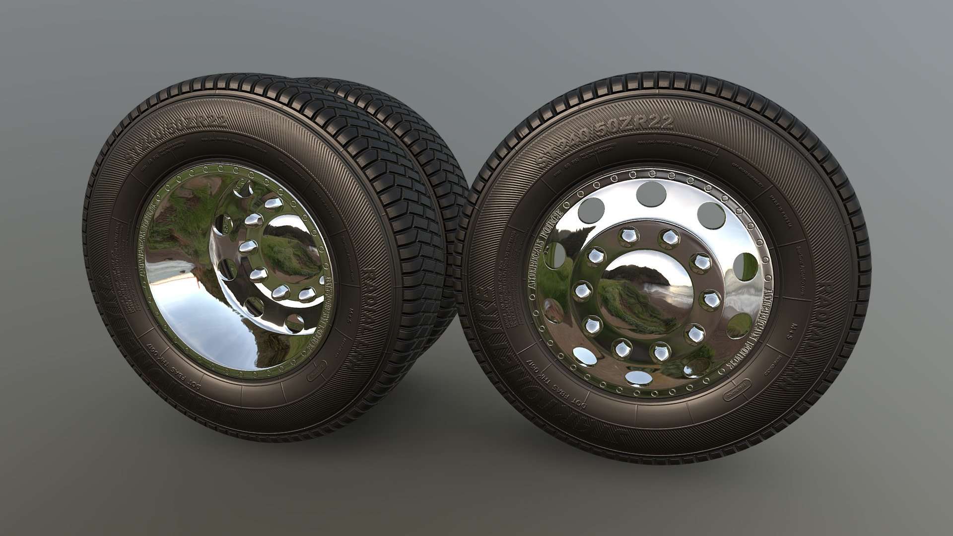 3D model-truck Wheel. - OPEN3DSEA