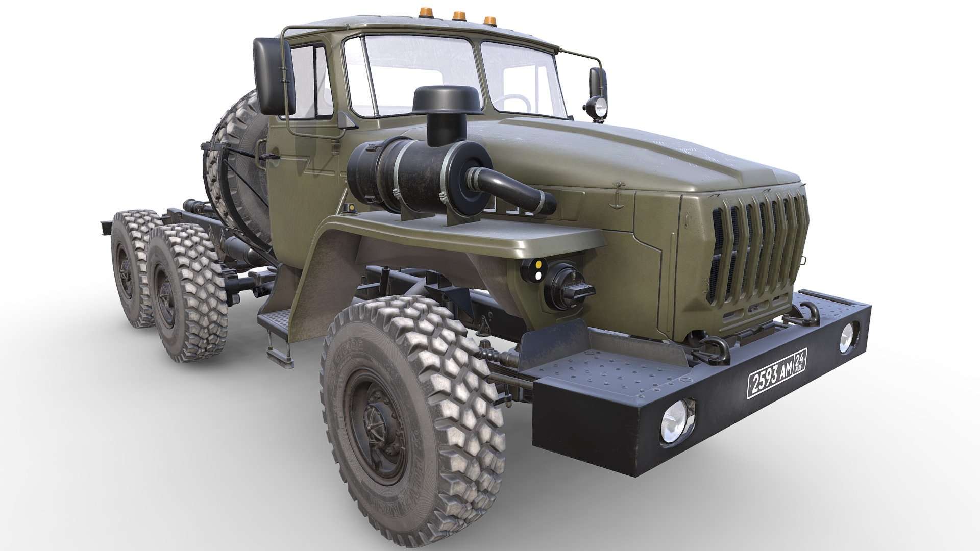 RUSSIAN MILITARY TRUCK URAL-4320 - OPEN3DSEA