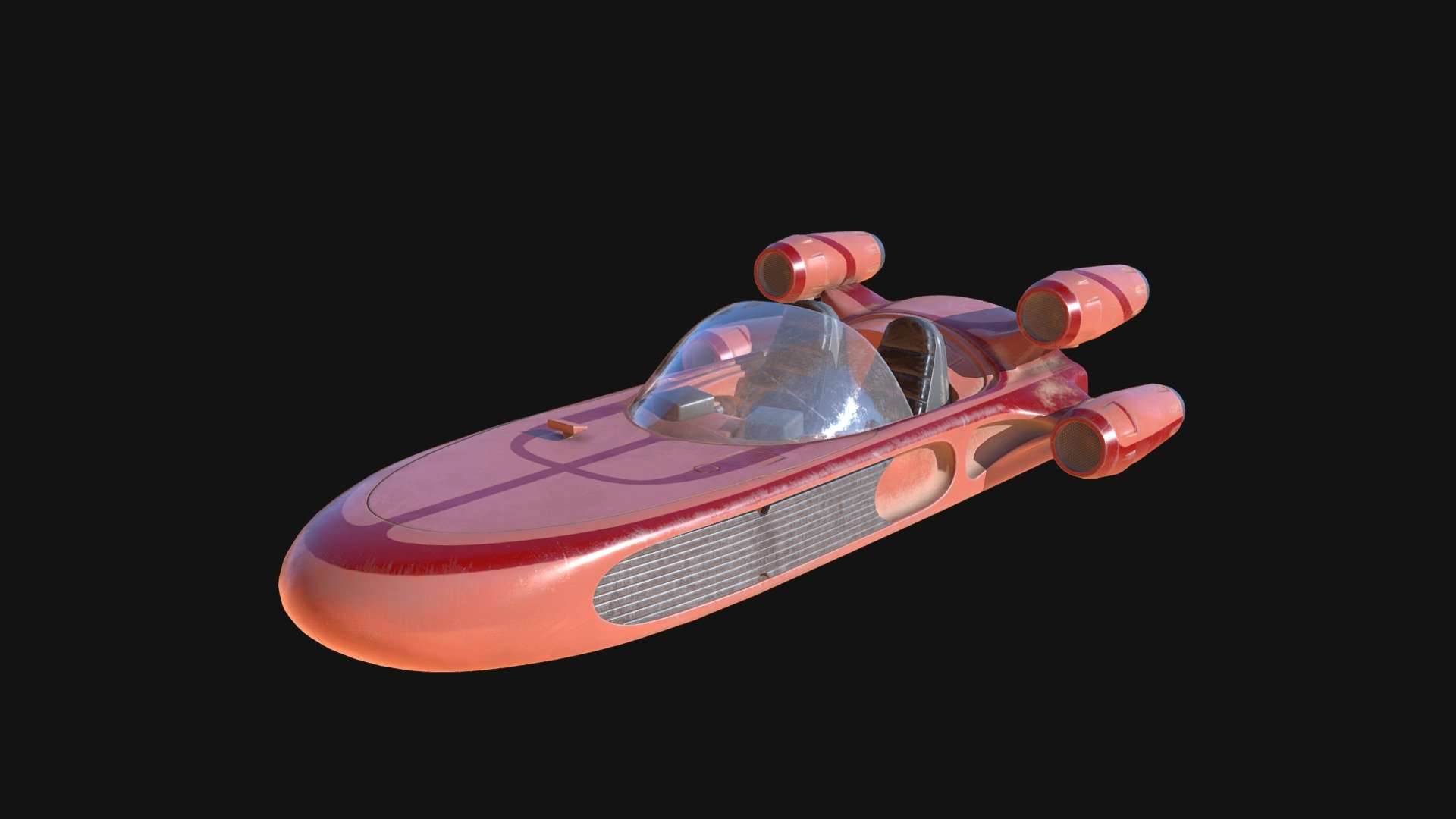 Modified Landspeeder - OPEN3DSEA