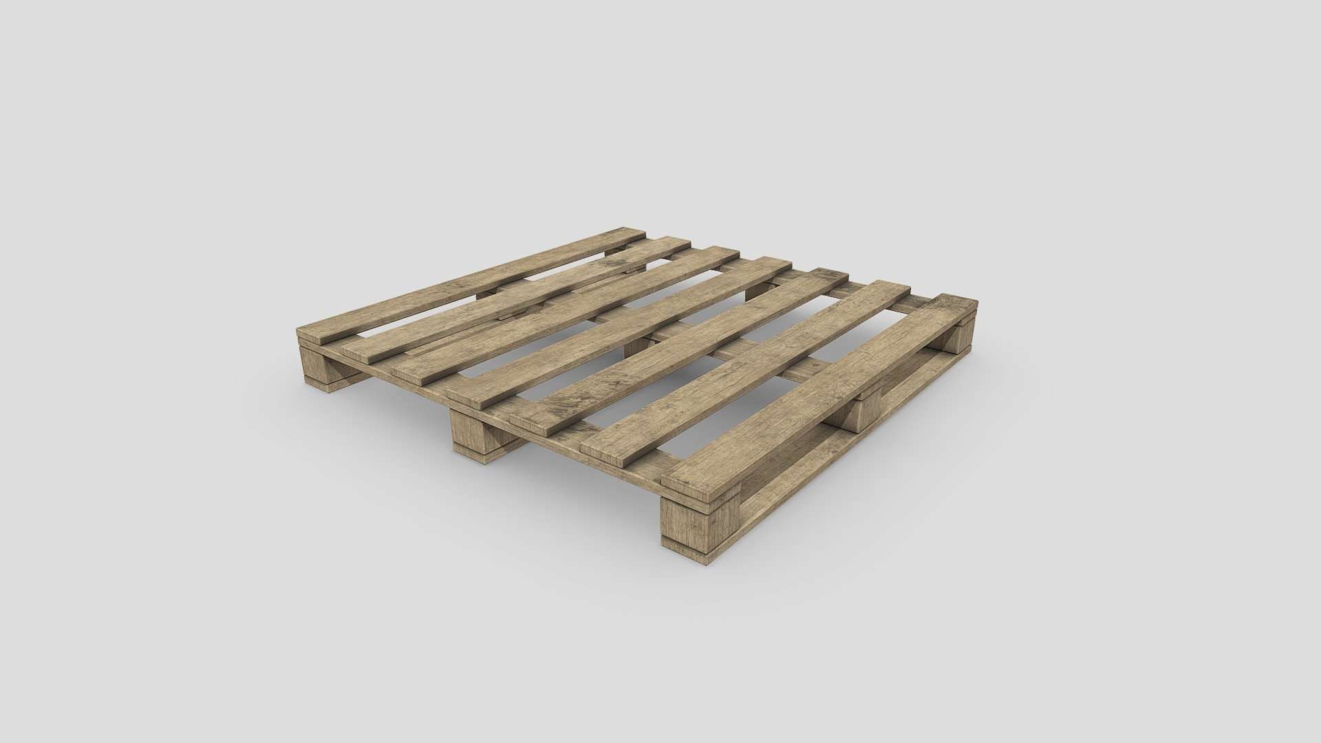 Pallet Low Poly - OPEN3DSEA