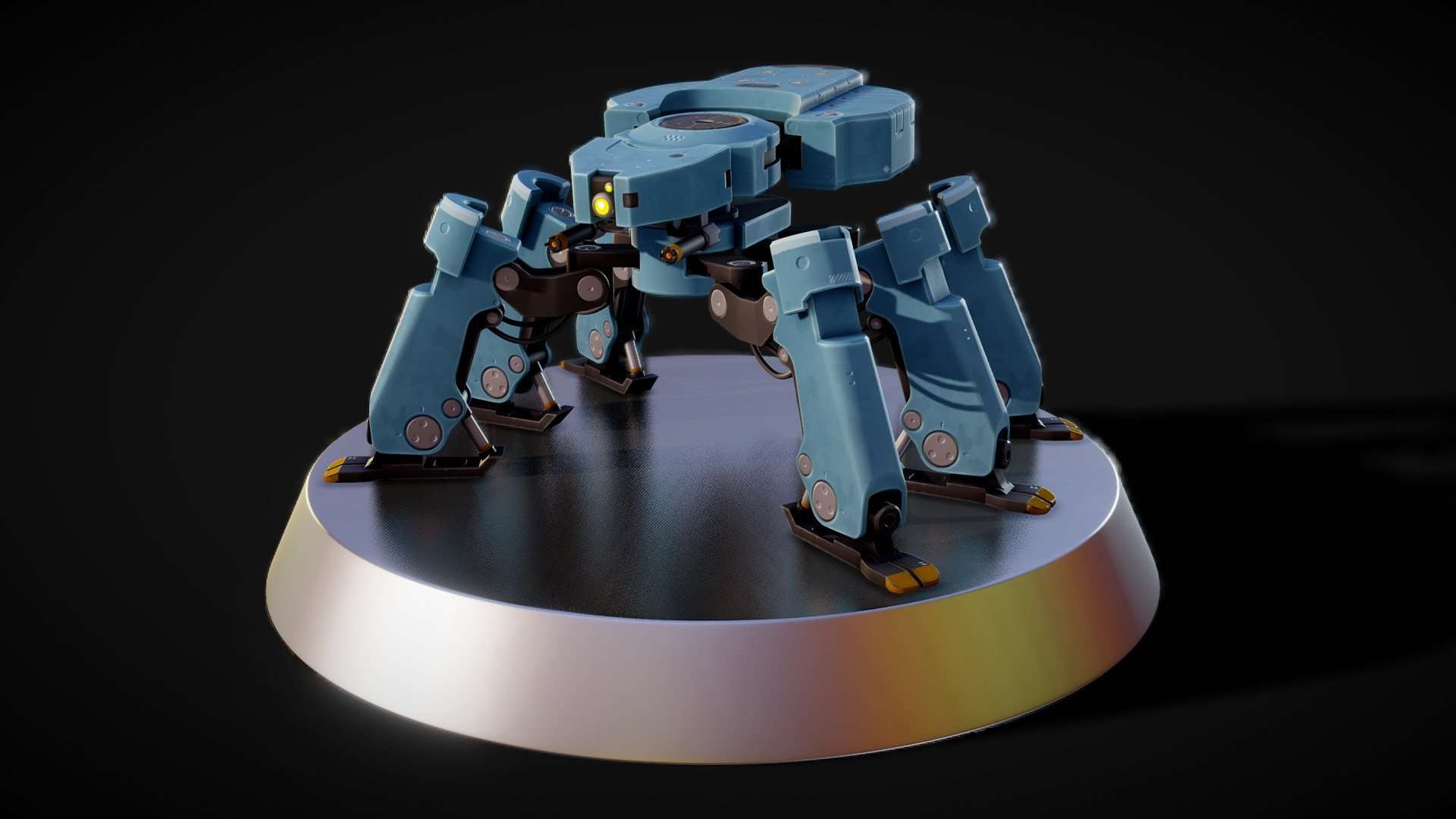 Stylized PBR Beetle Mech - OPEN3DSEA
