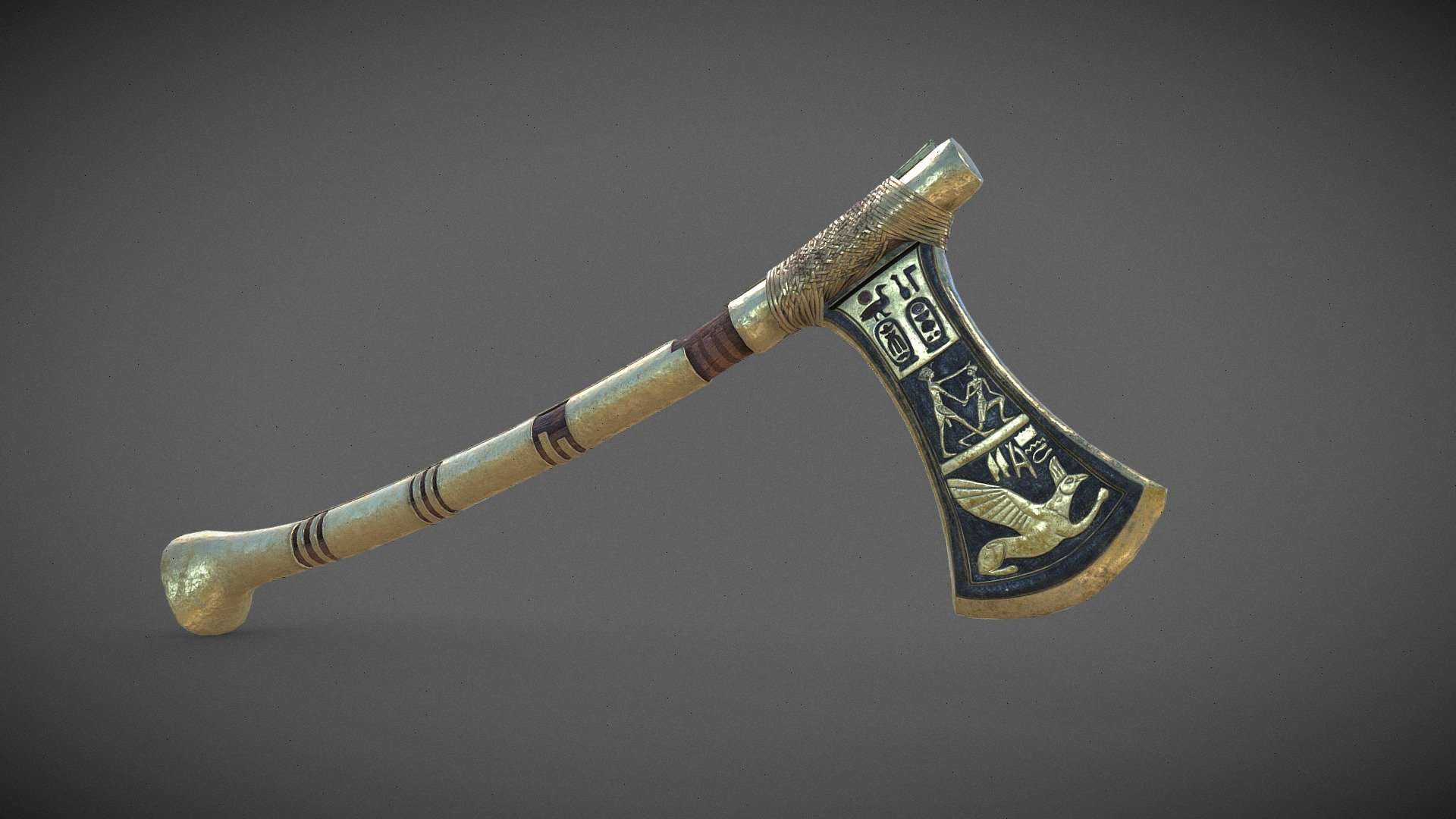 Pharaoh ceremonial axe - OPEN3DSEA