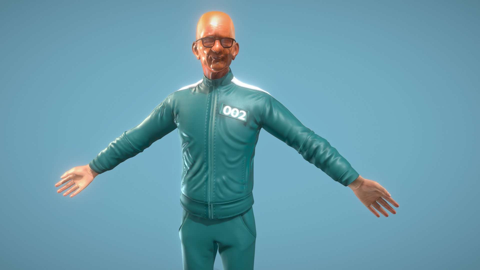 Player 002 Squid Games 3D Model Download - Game Ready Asset | Open3DSea