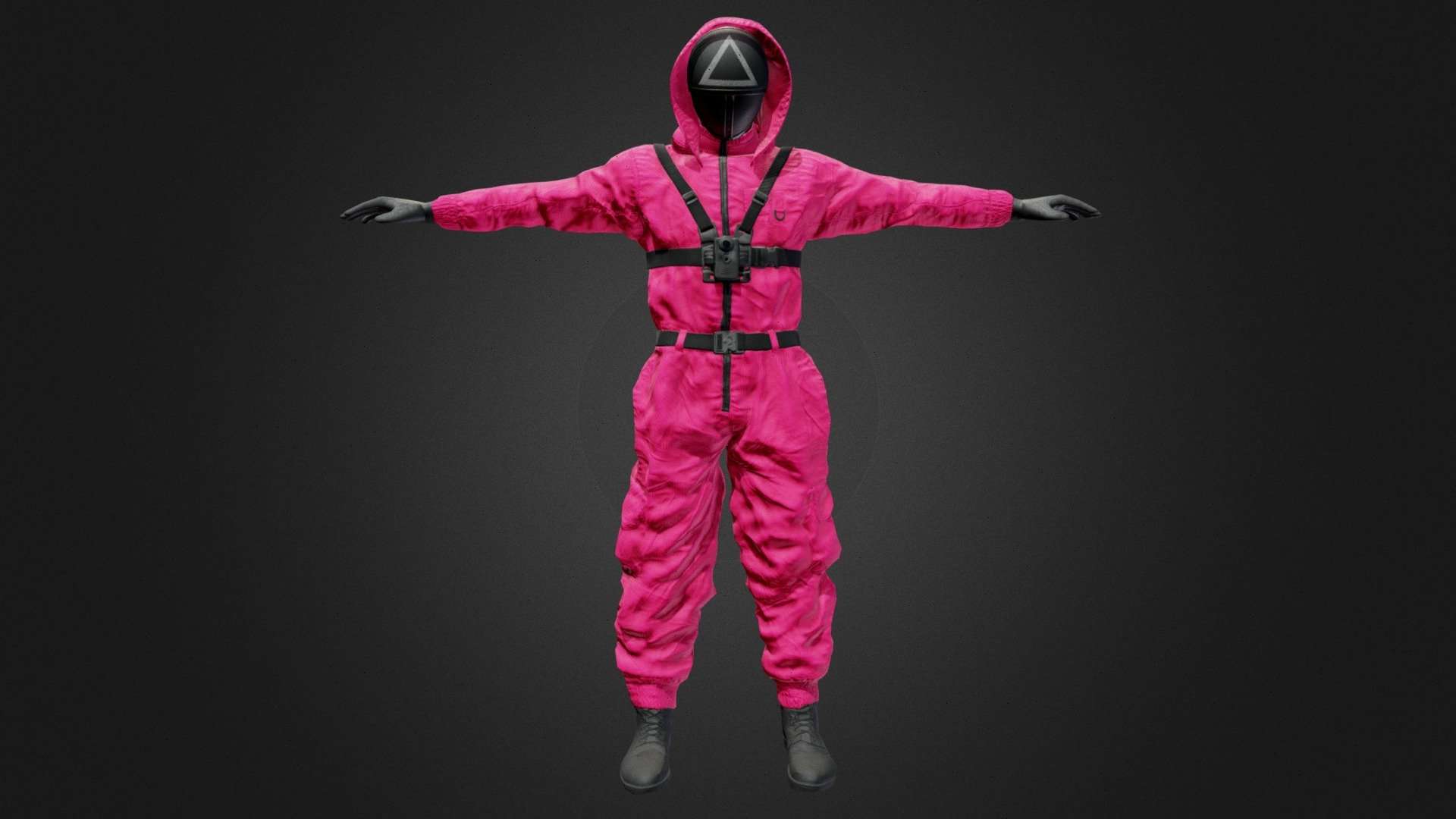 Squid Game Triangle Guard - OPEN3DSEA