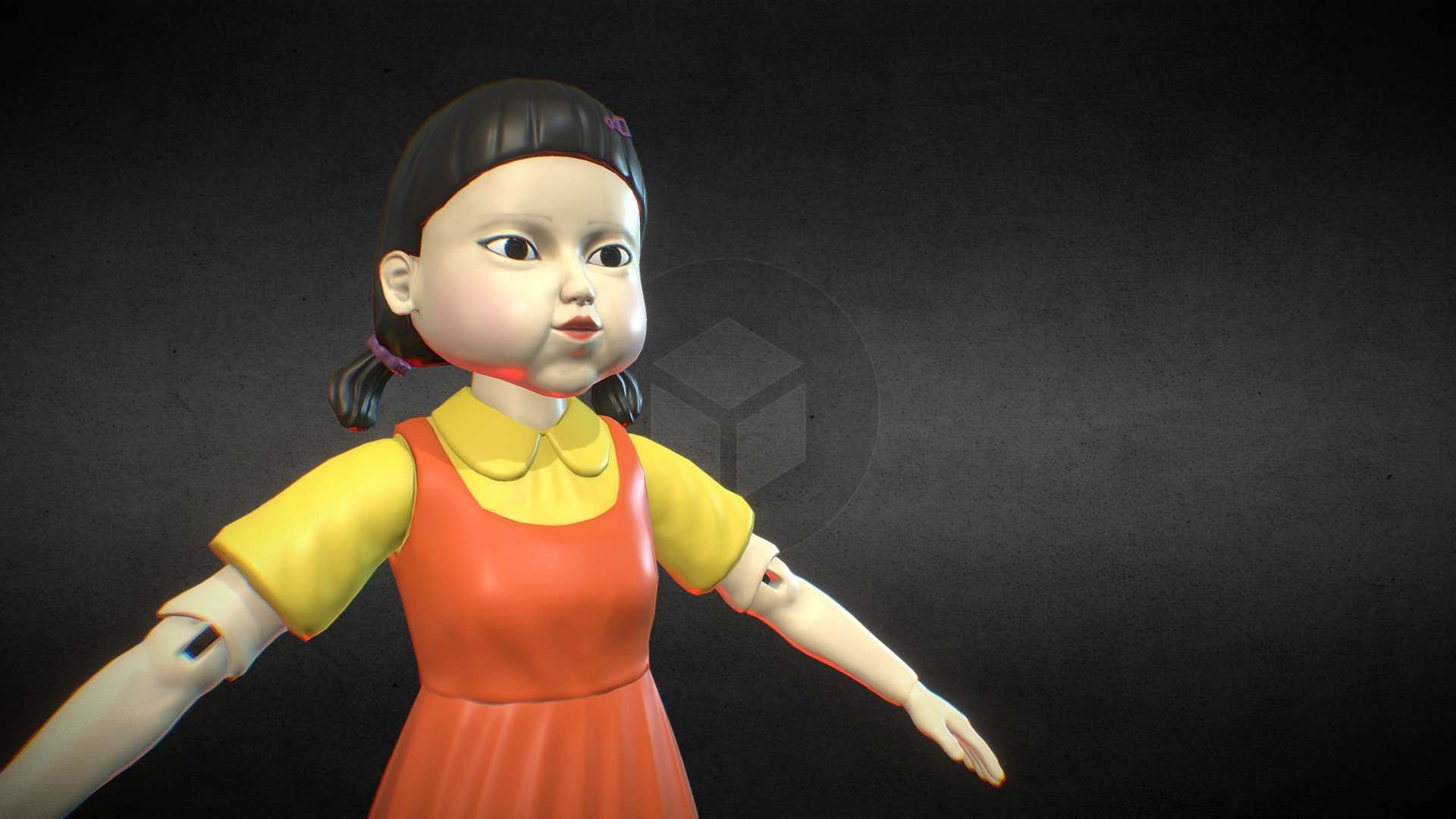Squid Games Creepy Doll - OPEN3DSEA