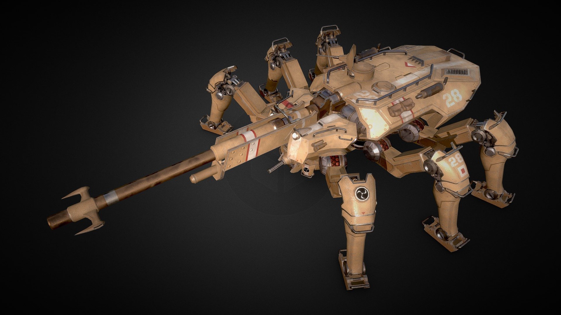 Tank head fanart - OPEN3DSEA