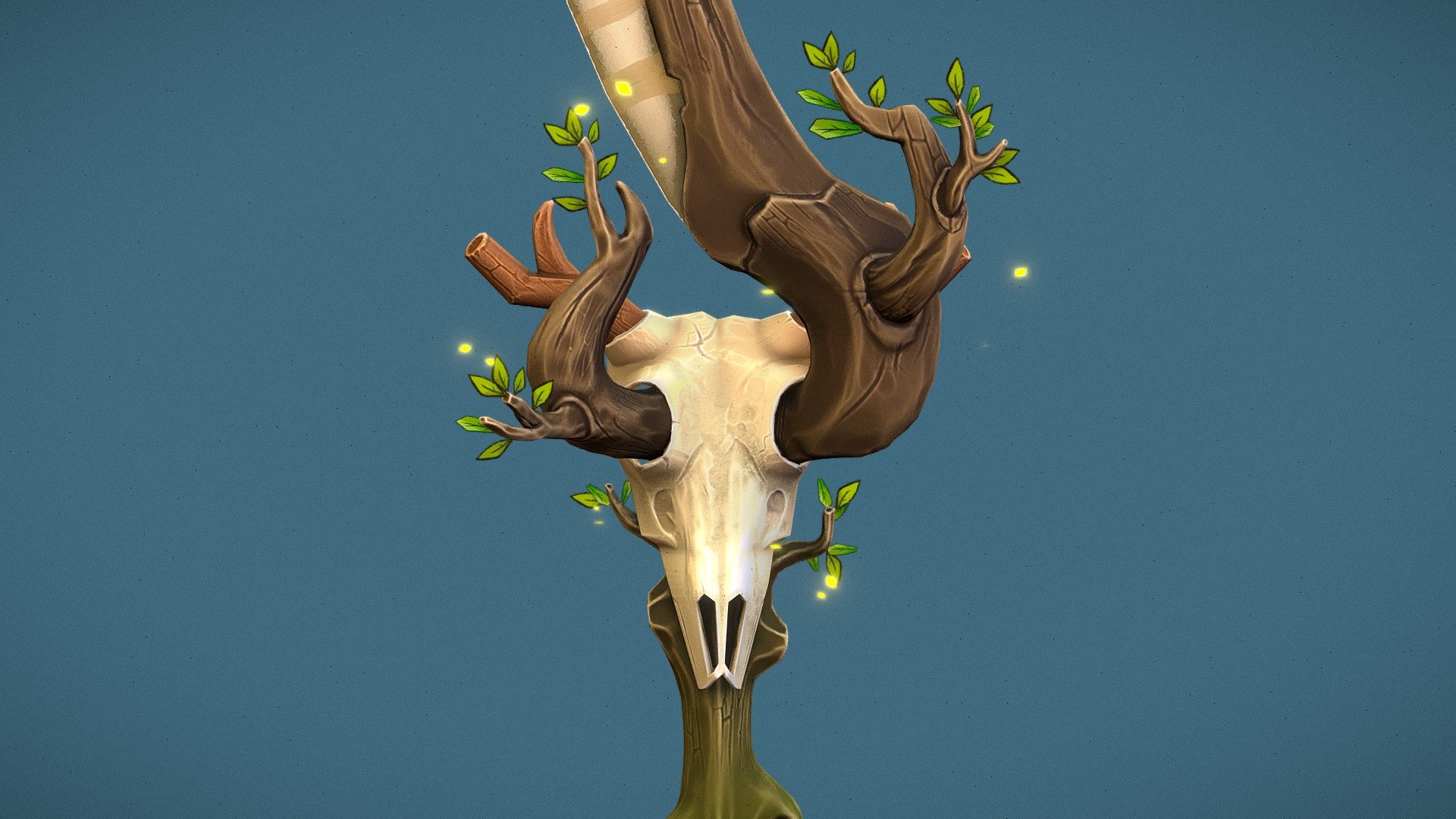 Tree Sword Stylized 3D Model Download - Game Ready Asset | Open3DSea
