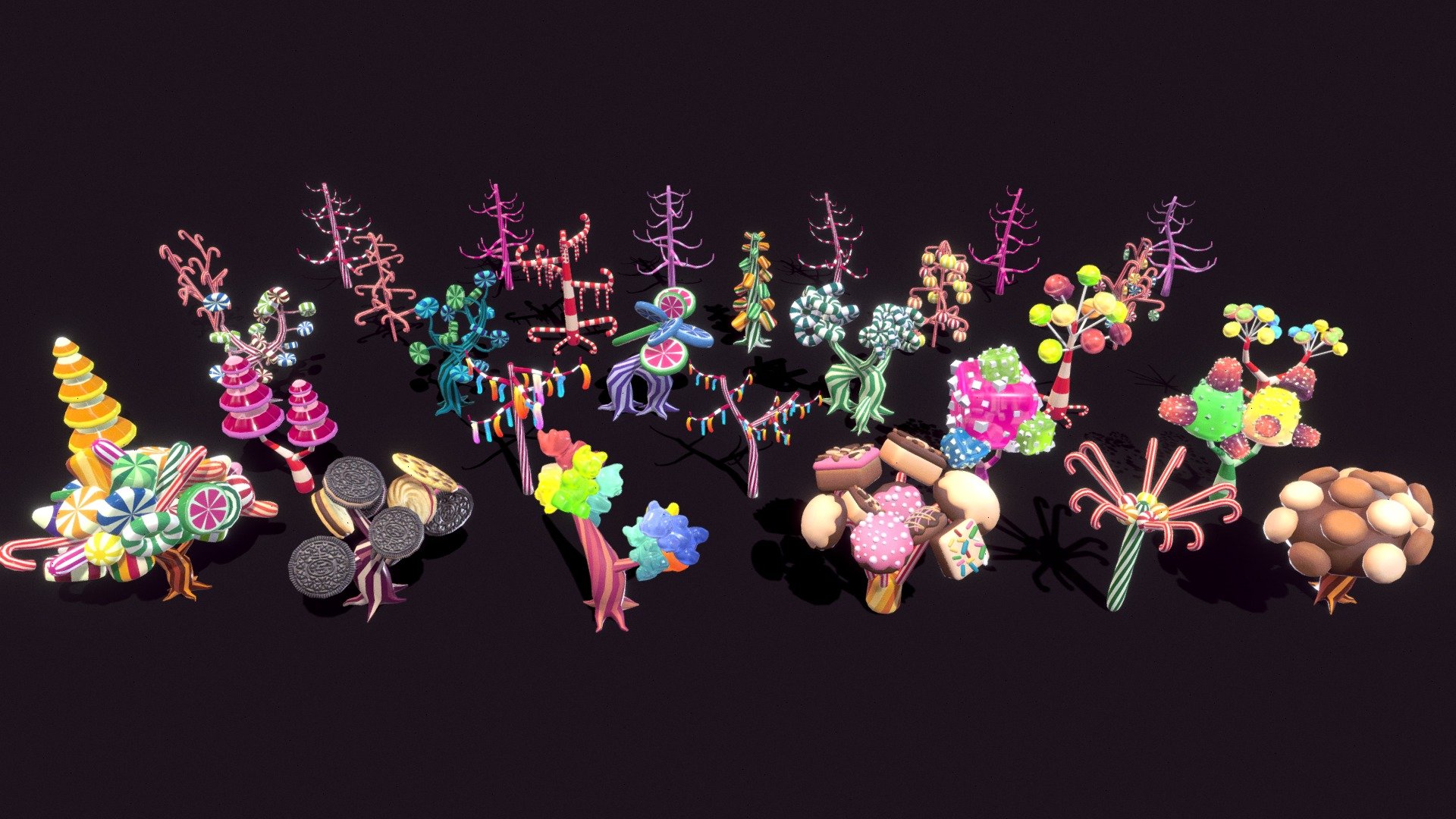 Candy World - Candy Tree - OPEN3DSEA