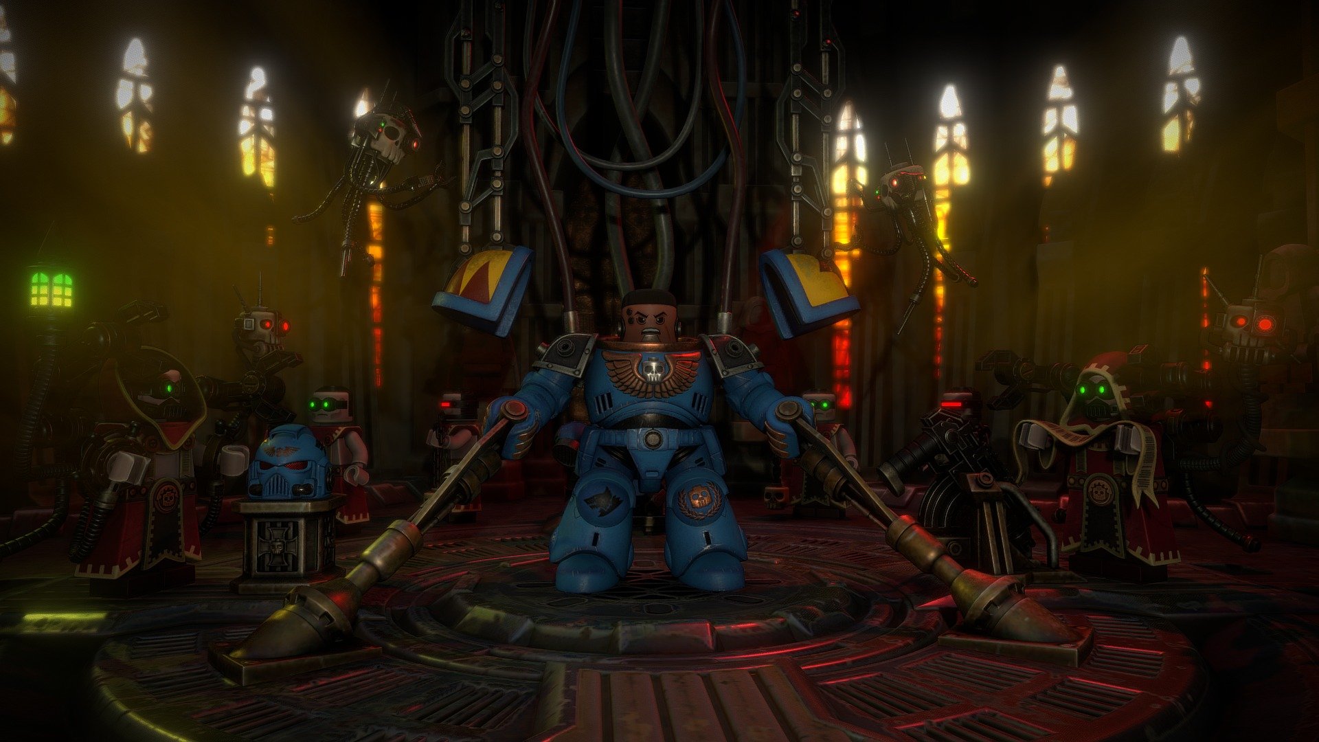 Lego SpaceMarine Armouring Ritual WH40k - OPEN3DSEA