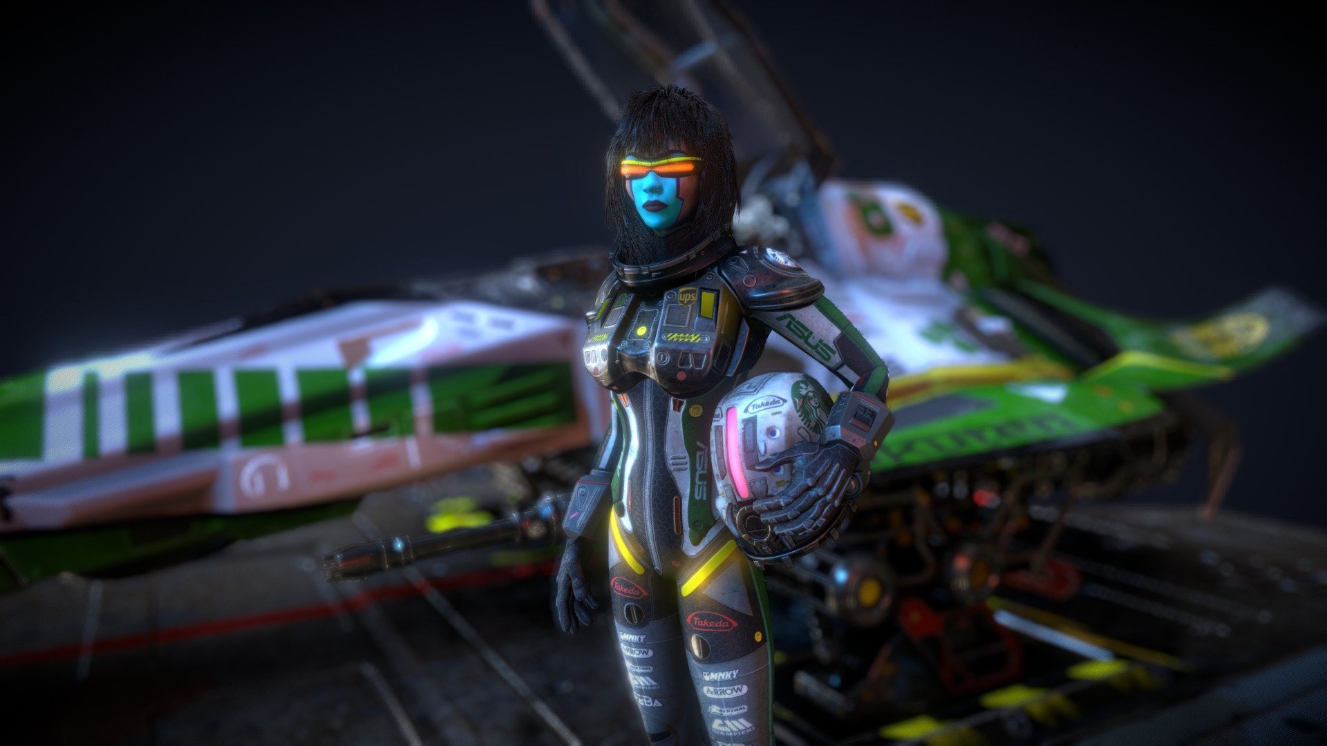 Ship Ghost 3K and driver - OPEN3DSEA