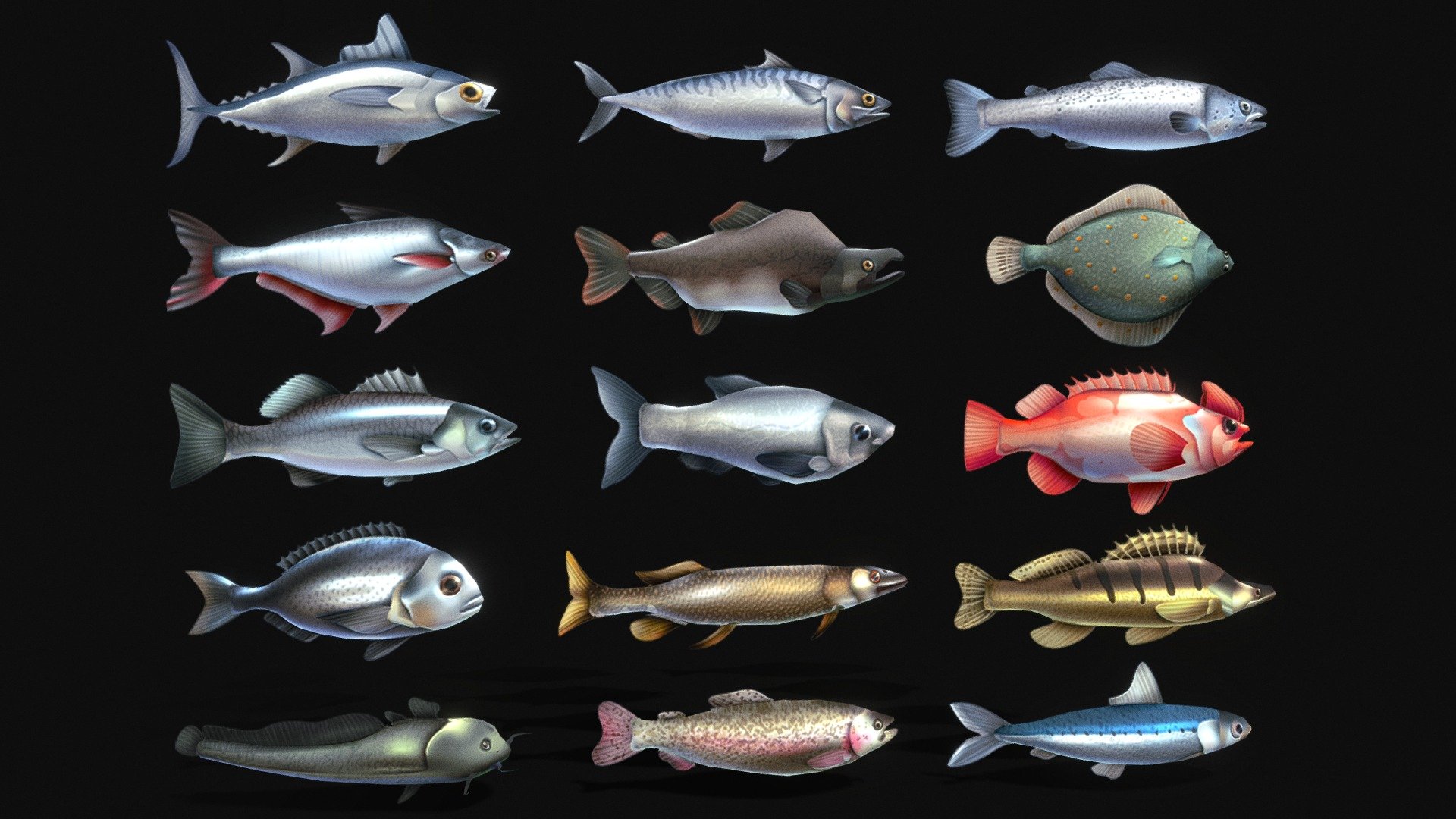 Stylize Fish Pack - OPEN3DSEA