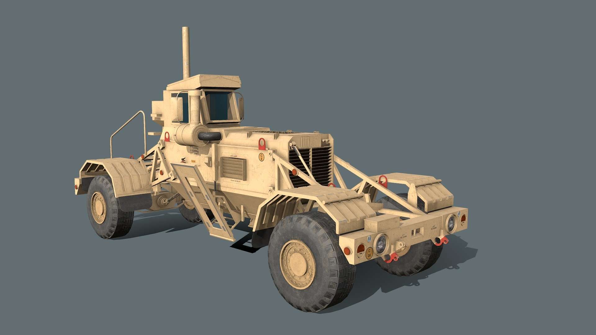 husky mine detection vehicle 3D Model Download - Game Ready Asset ...