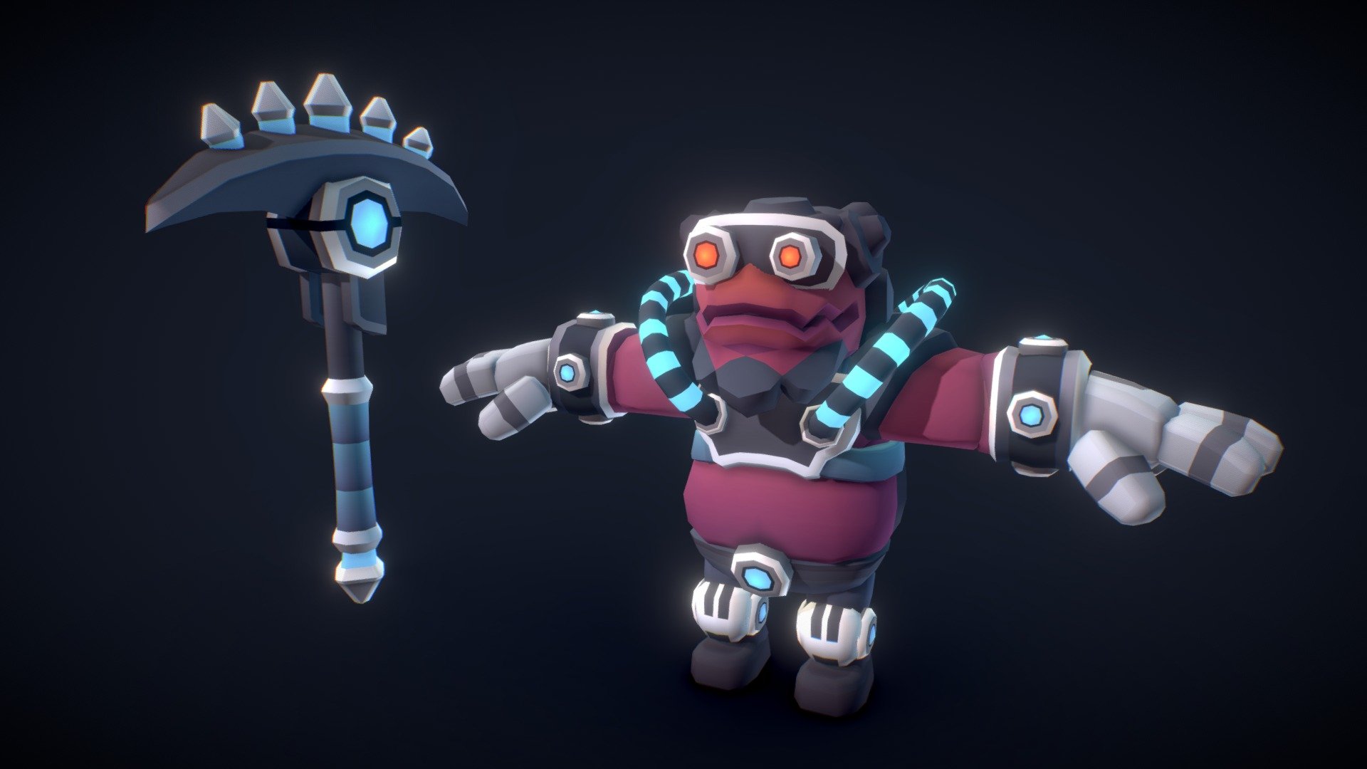 Alien Boss - Preview 3D Model Download - Game Ready Asset | Open3DSea