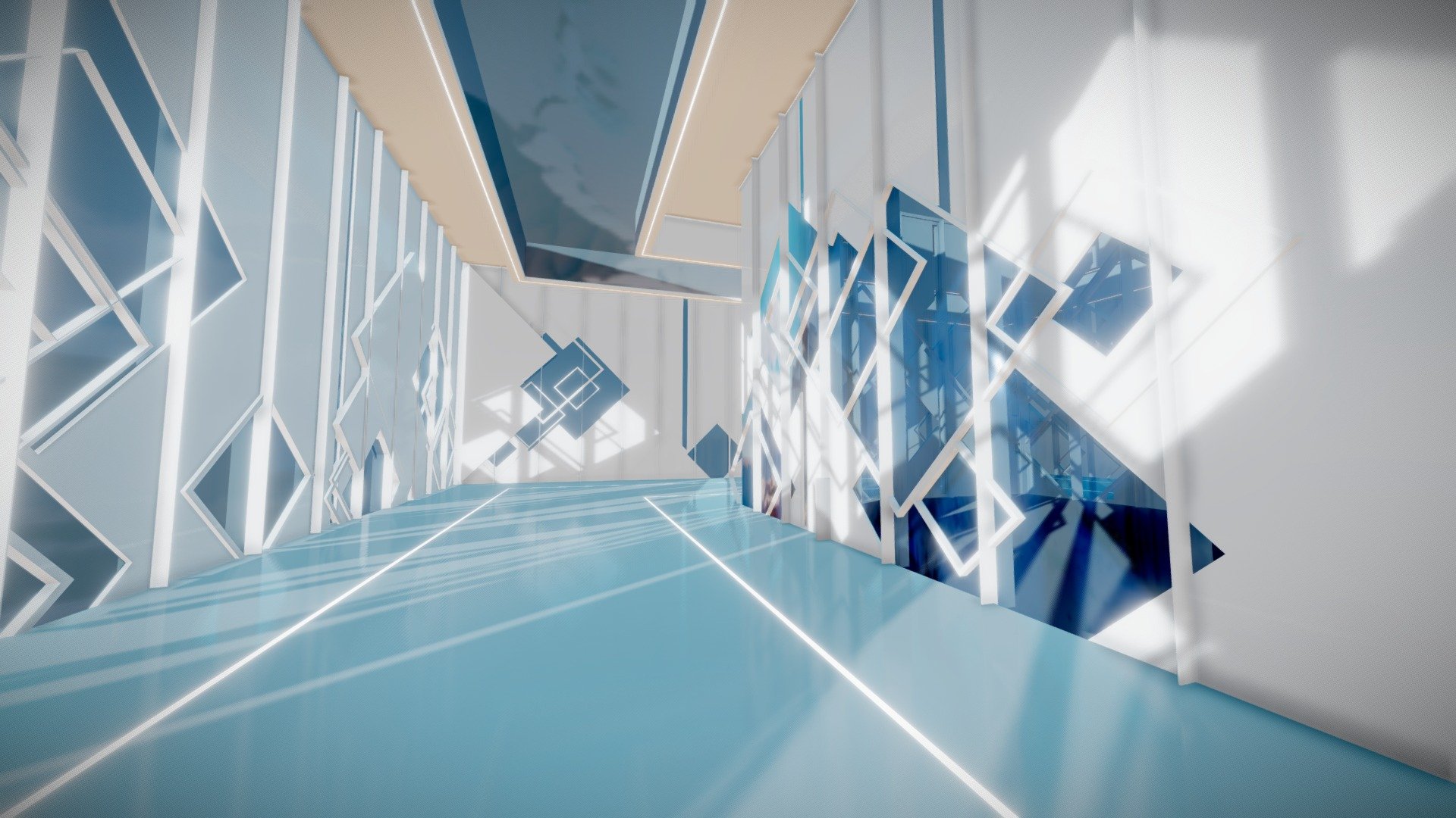 Gallery Interior 6008 3D Model Download - Game Ready Asset | Open3DSea