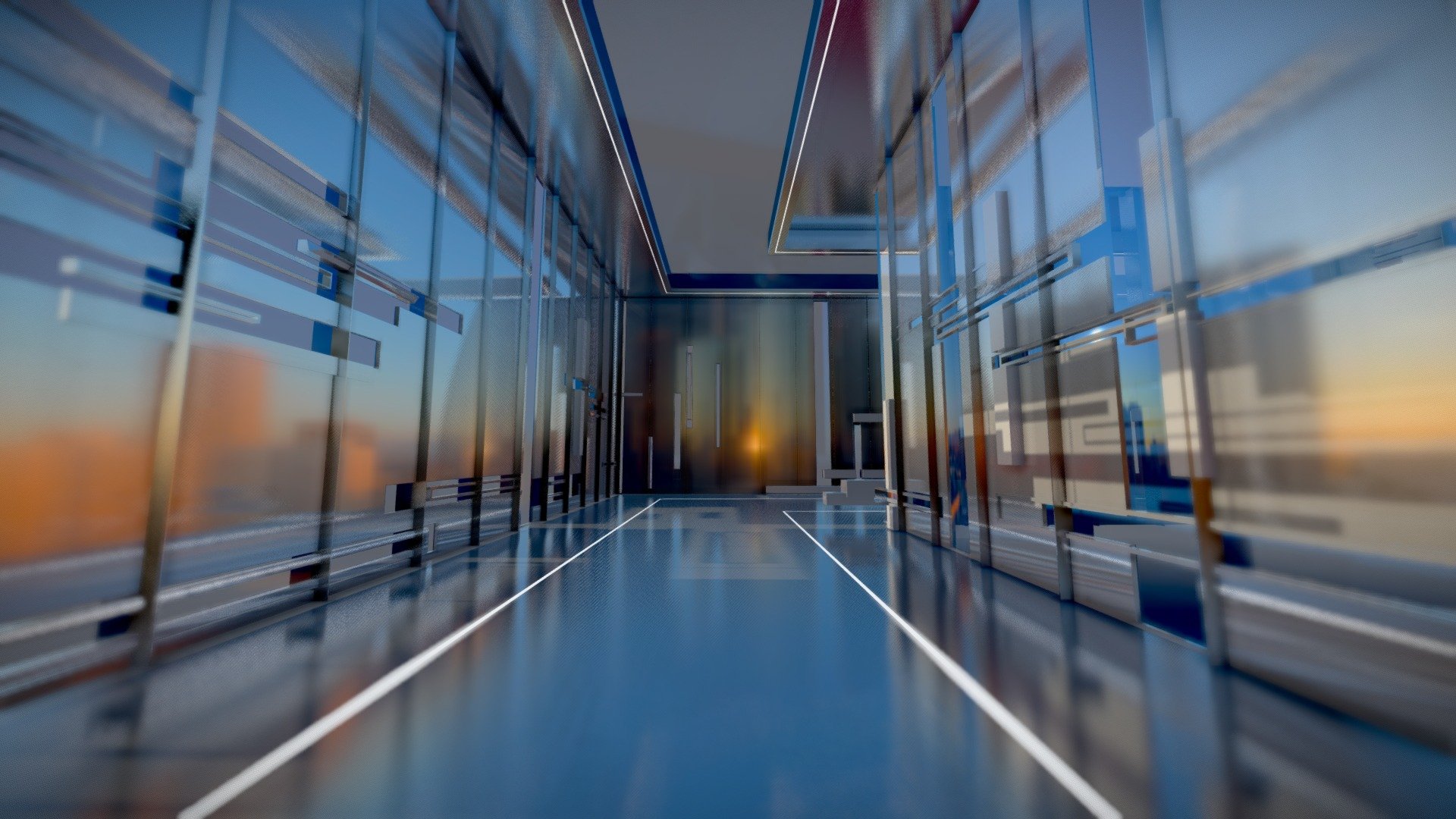 Gallery Interior 6009 3D Model Download - Game Ready Asset | Open3DSea