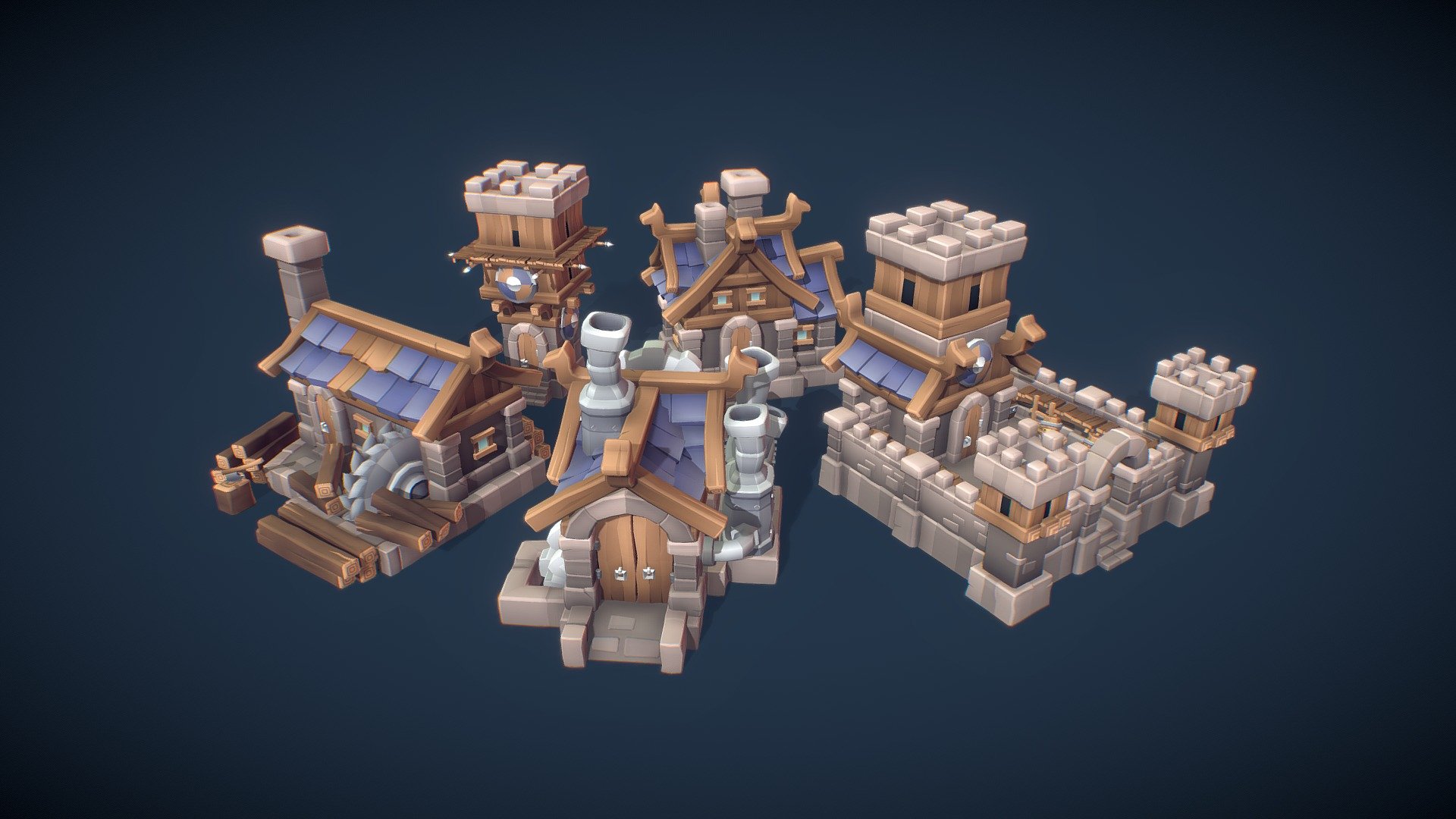 Human RTS Building Set - Proto Series - OPEN3DSEA