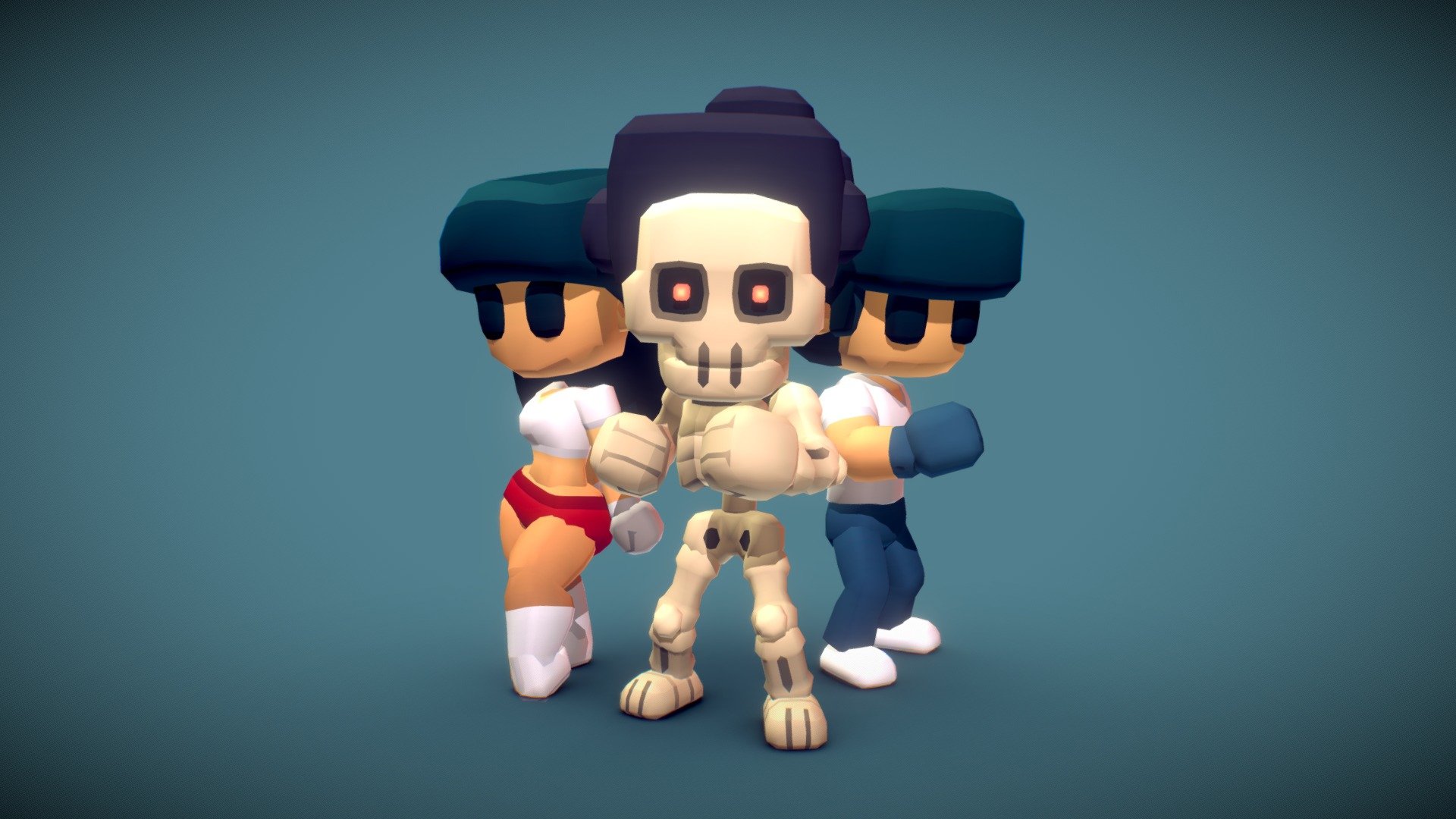 Hyper Casual Game Characters - Proto Series - OPEN3DSEA