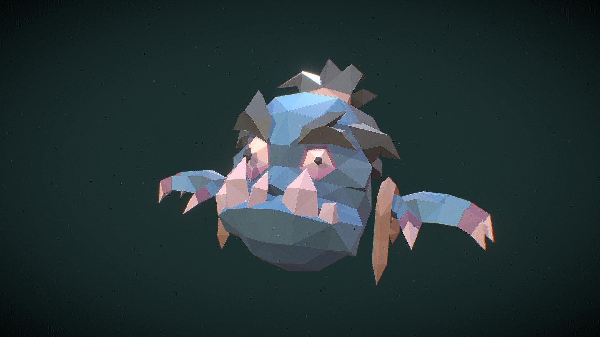 Micro Ghoul Gobrot - Poly Series - OPEN3DSEA